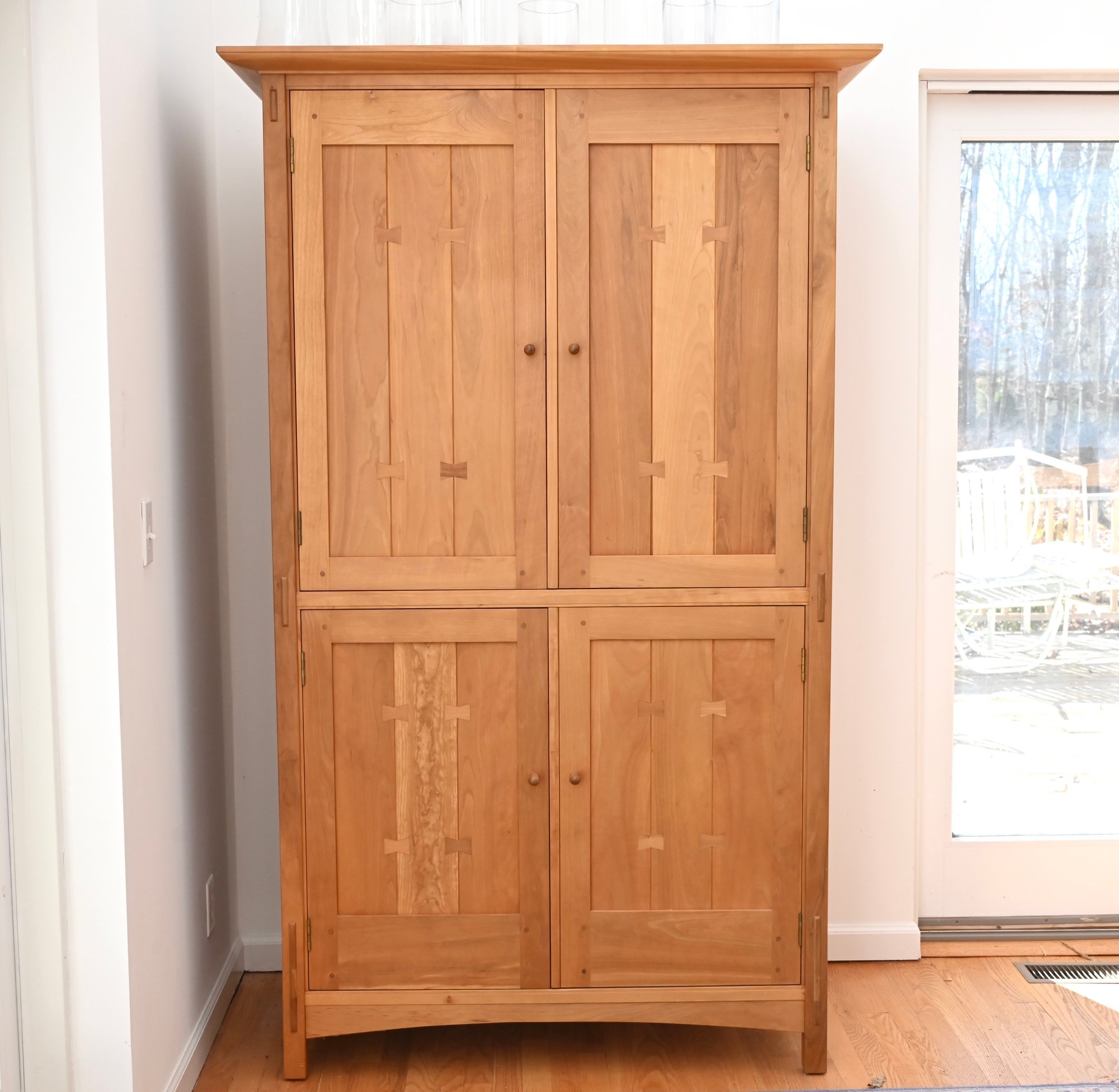 Stickley Arts & Crafts Cherry Armoire (1 Of 2) #155383 | Auctionninja.com
