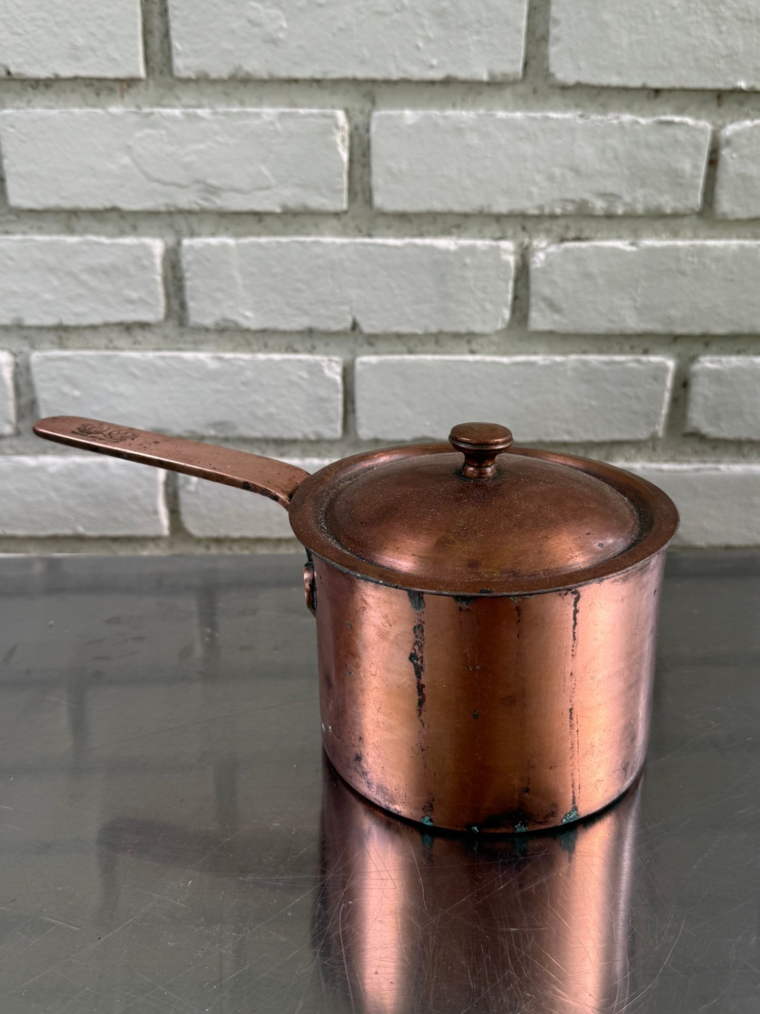 SOLID Copper Sauce Pan From Russia #162060 | Auctionninja.com