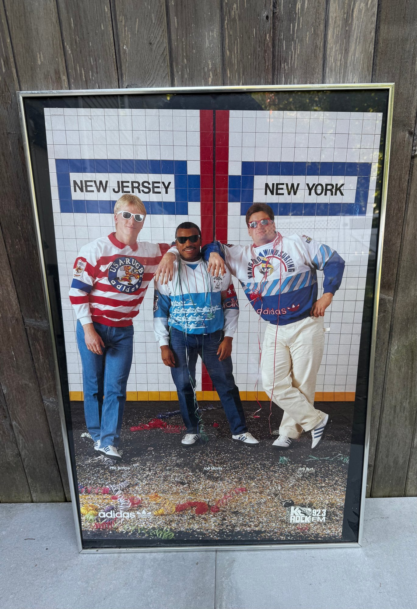 Very Rare 1986 Adidas X K-Rock NY Giants Promo Poster Phil Simms, Bart ...