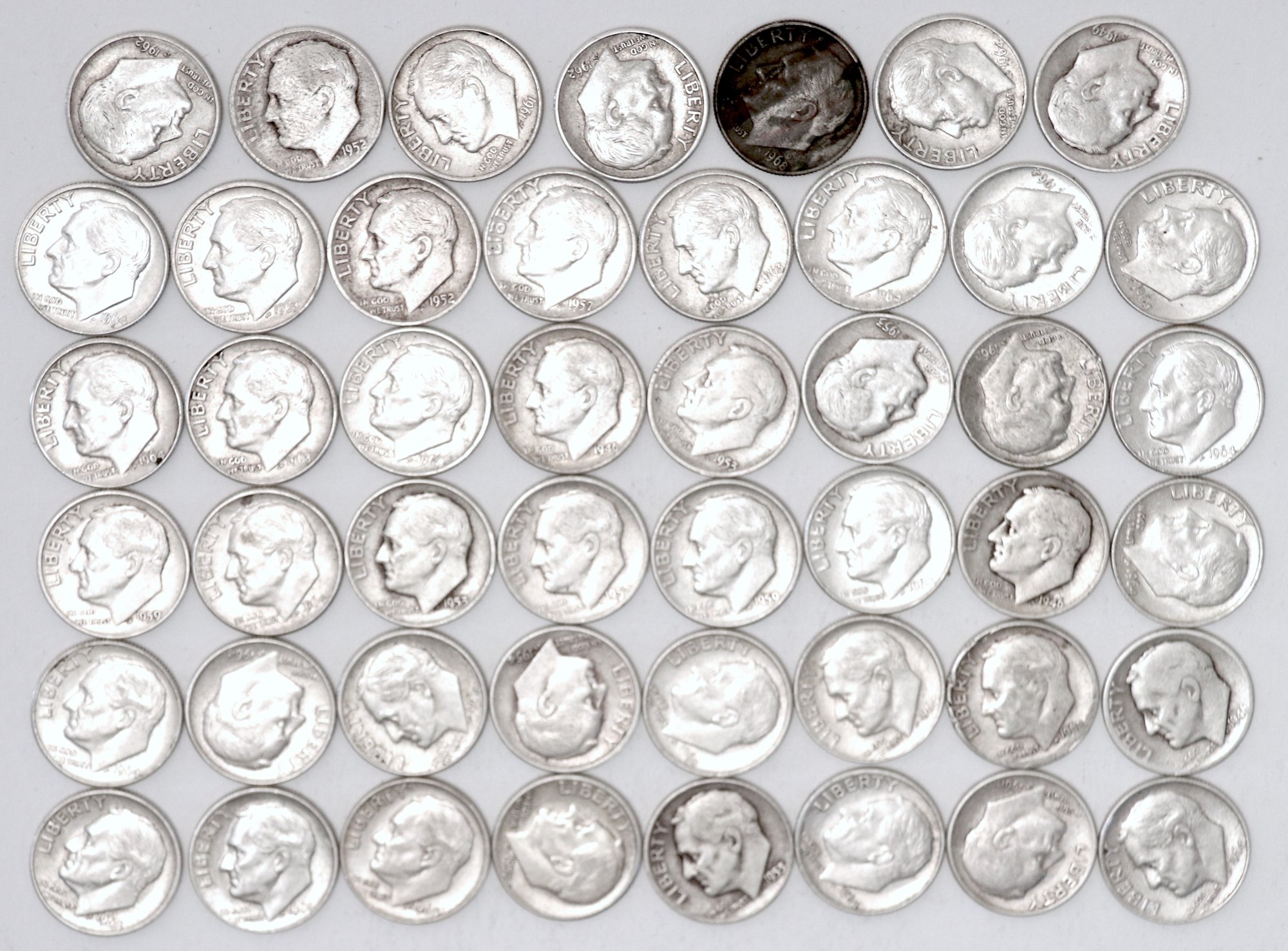 Silver Roosevelt Dimes #143806 | Auctionninja.com
