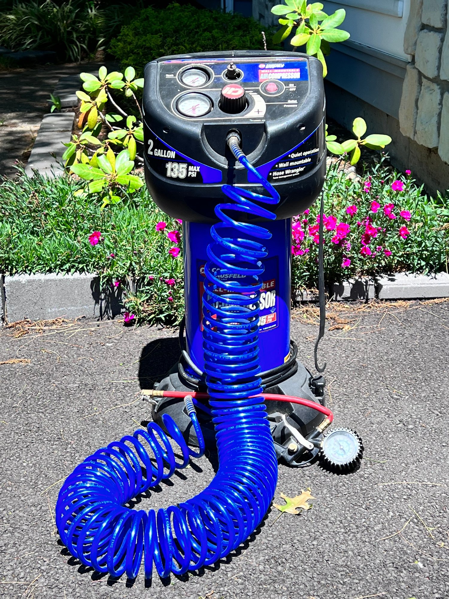 Campbell House Field Wall Mount Air Compressor #158735 | Auctionninja.com