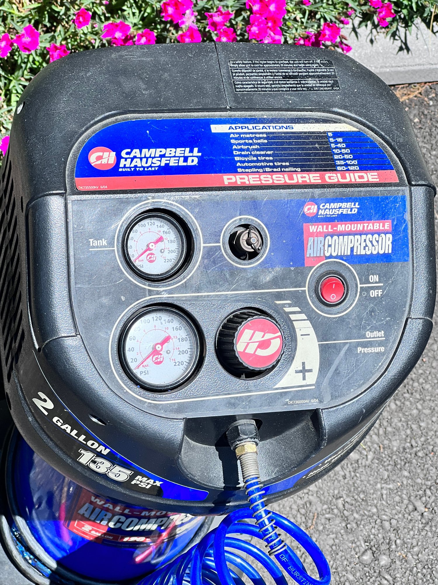 Campbell House Field Wall Mount Air Compressor #158735 | Auctionninja.com