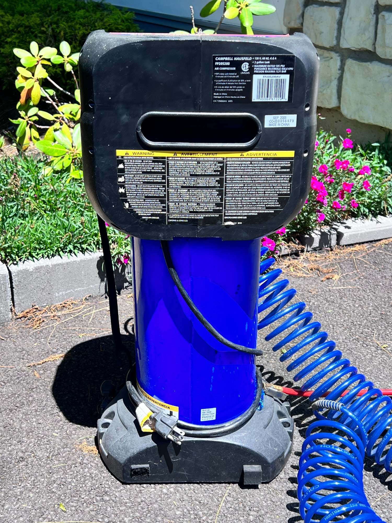 Campbell House Field Wall Mount Air Compressor #158735 | Auctionninja.com