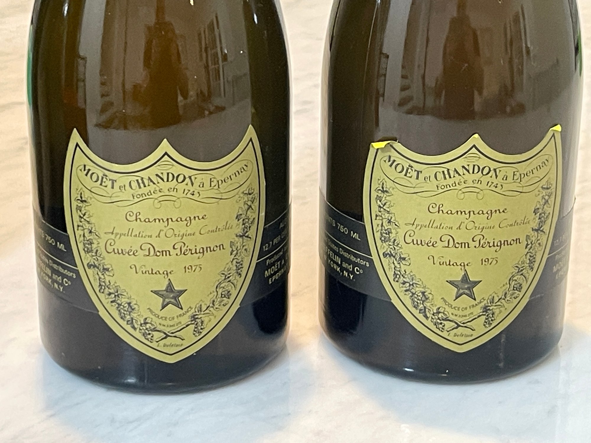 1975 Moet & Chandon Dom Perignon Champagne - 2 Unopened Bottles #151763 ...