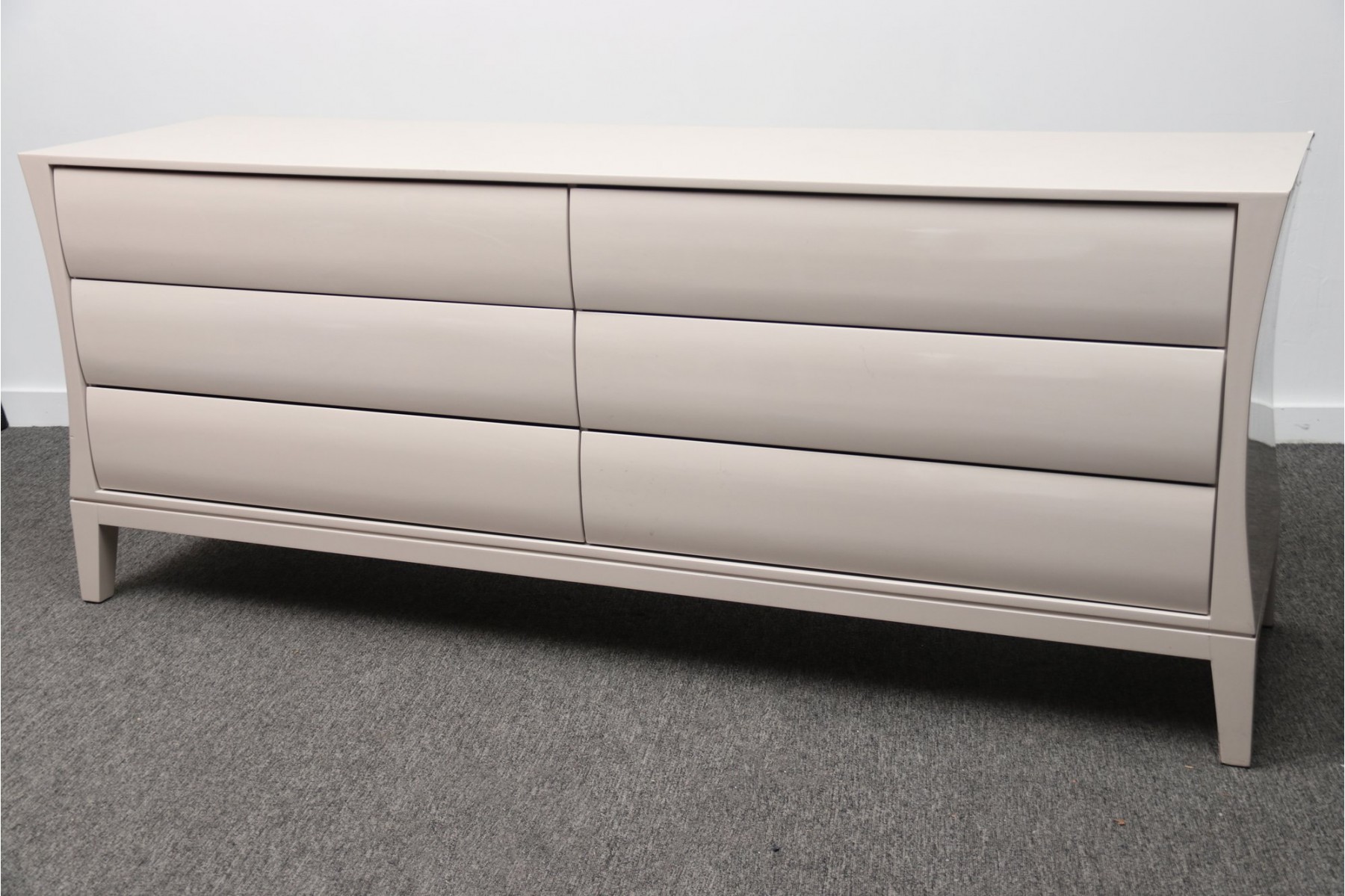 Custom Italian Lacquer 6 Drawer Dresser #115812 | Auctionninja.com