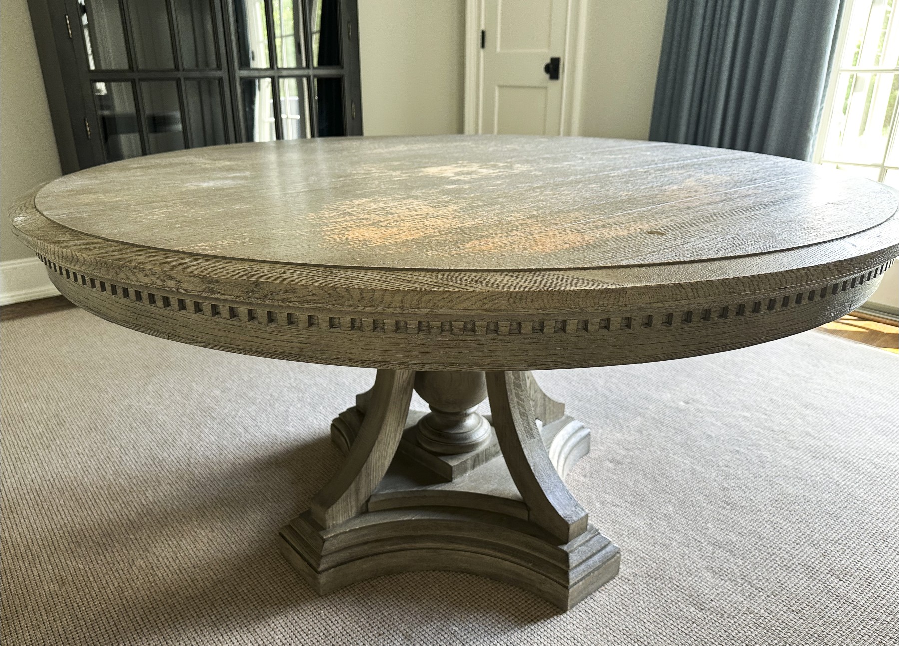 Restoration Hardware St. James Round Dining Table (Has Some Wear ...
