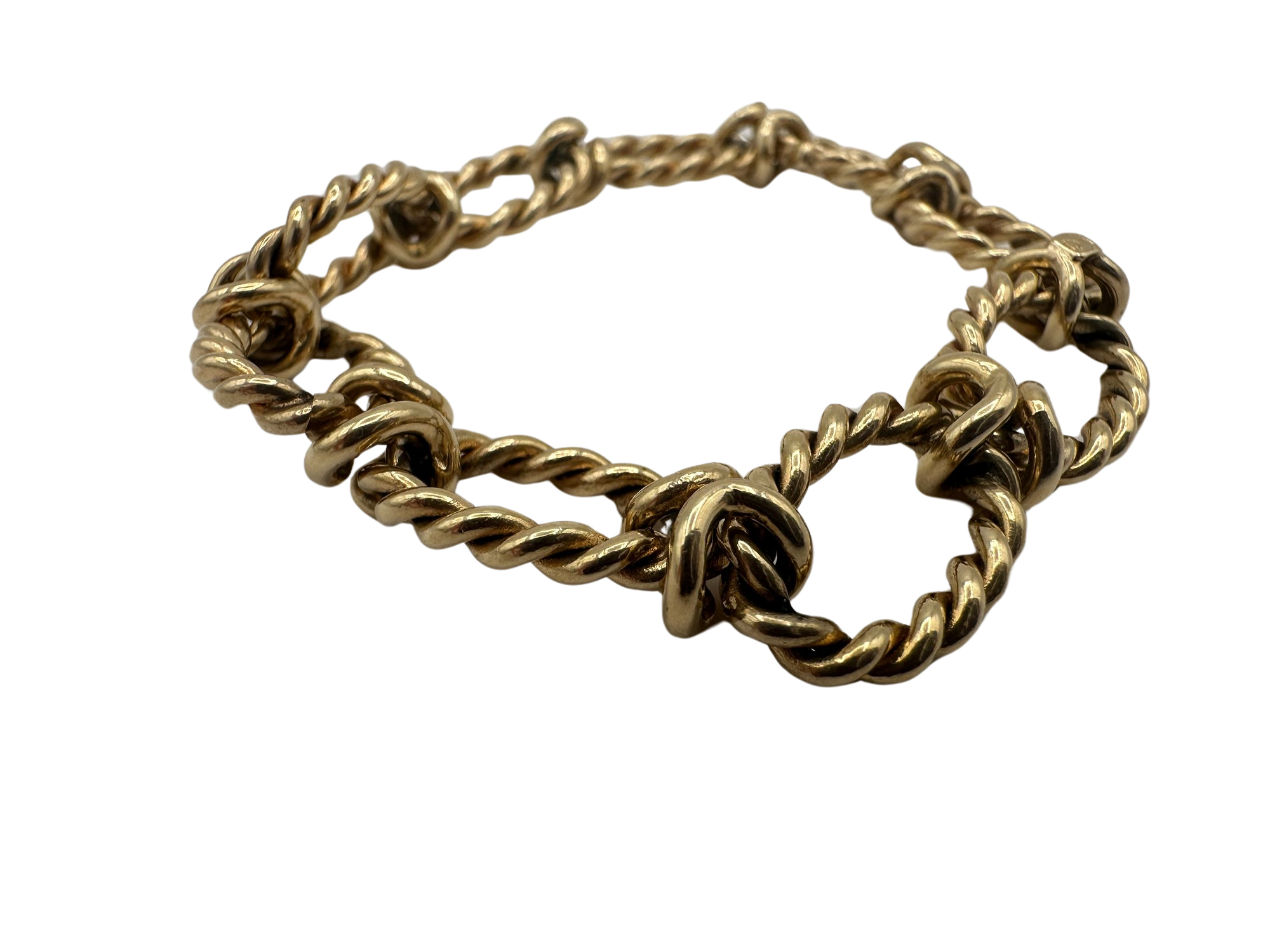 Tiffany & Co. Jean Schlumberger 14K Yellow Gold Link Bracelet #1900 | Auctionninja.com