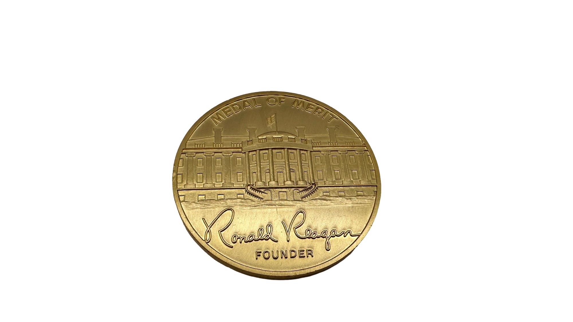 Vintage Republican Presidential Task Force Gold Coin Ronald Reagan ...