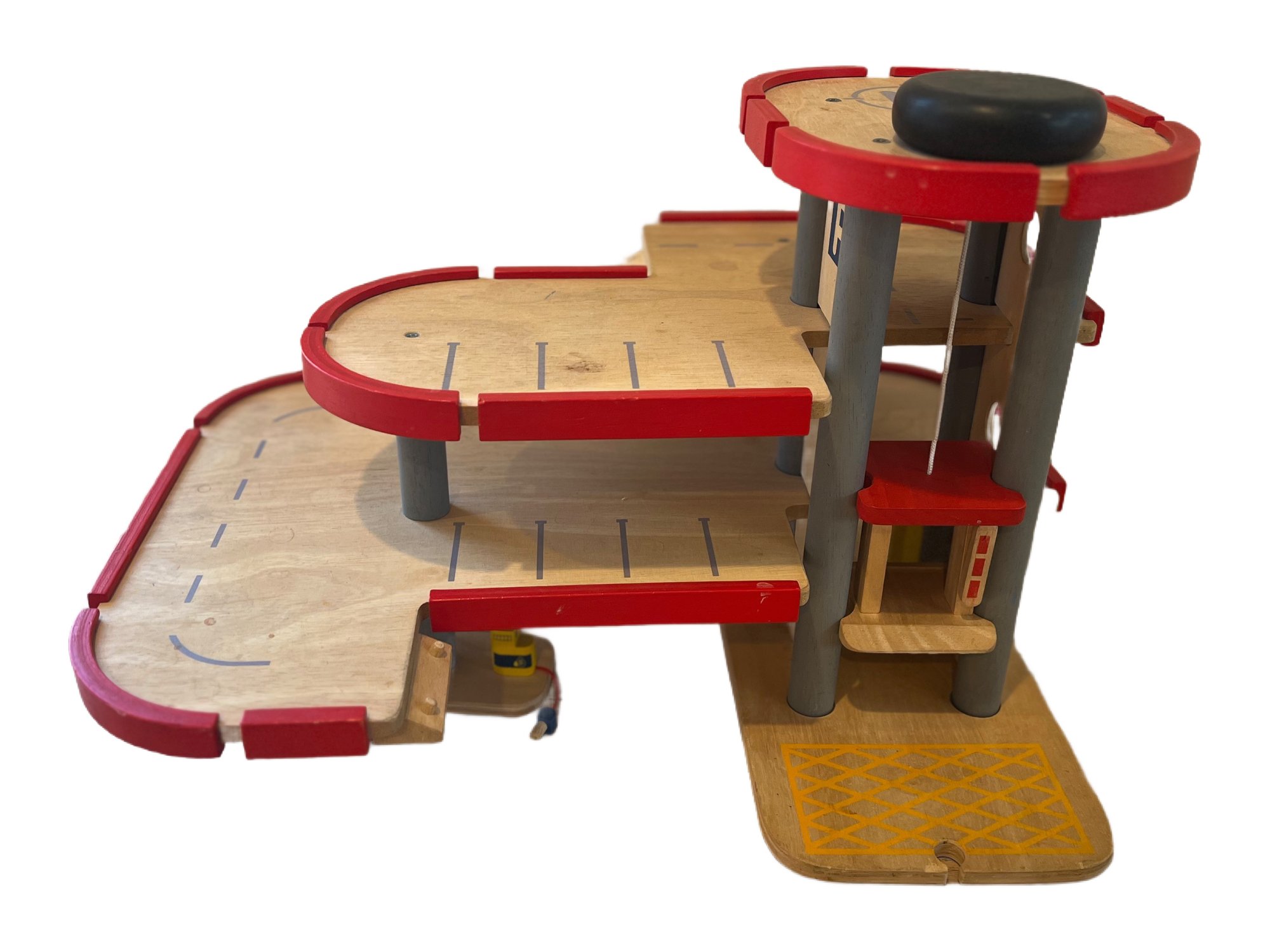 PlanCity Toys Wooden Parking Garage With Elevator Thomas Train ...
