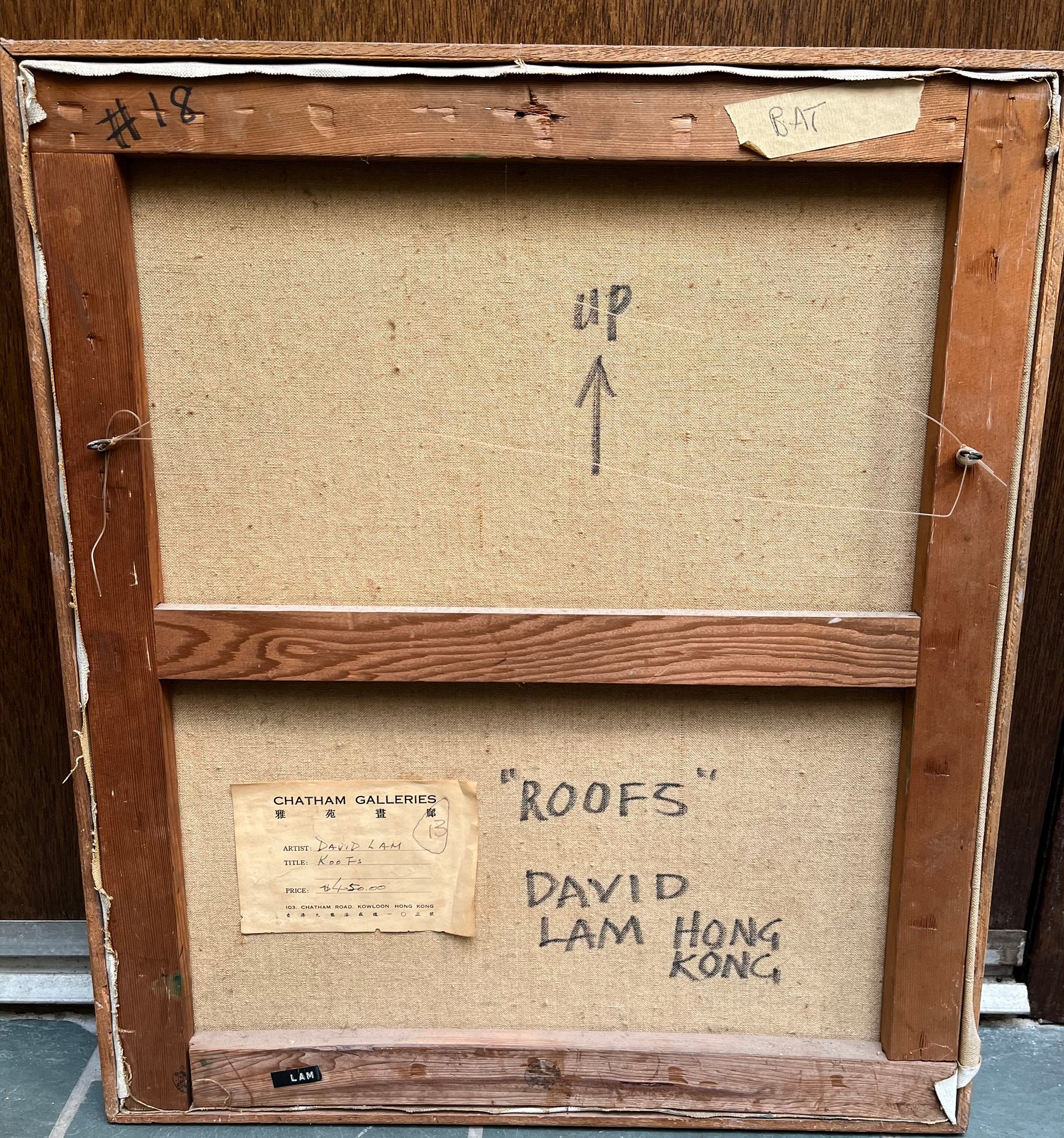 "Roofs" By David Ham Original Oil Painting #1684 | Auctionninja.com