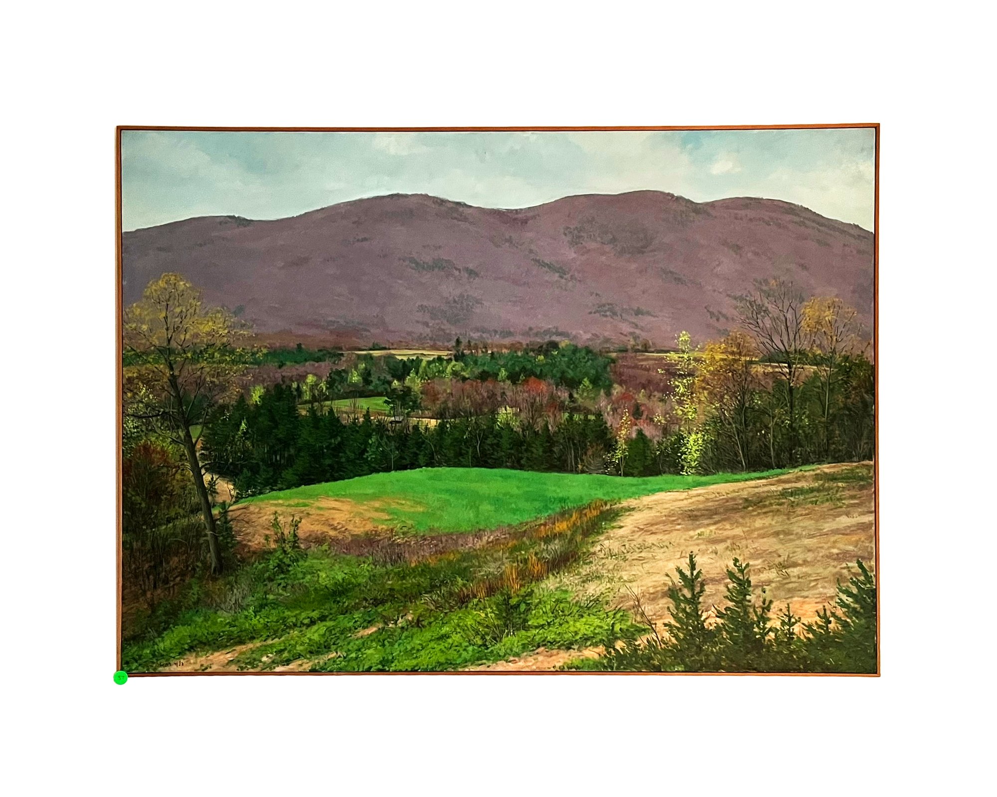 Large Original Oil On Canvas Ben Burns "Danbury Springs" #1815 ...