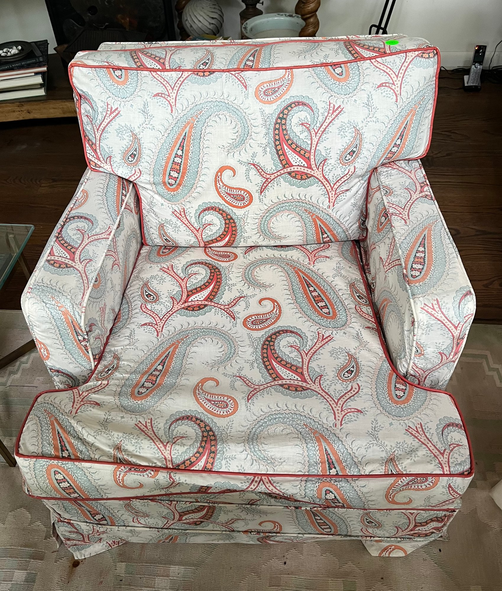 Pair - Tuxedo Style Mid Century Arm Chairs #1626 | Auctionninja.com