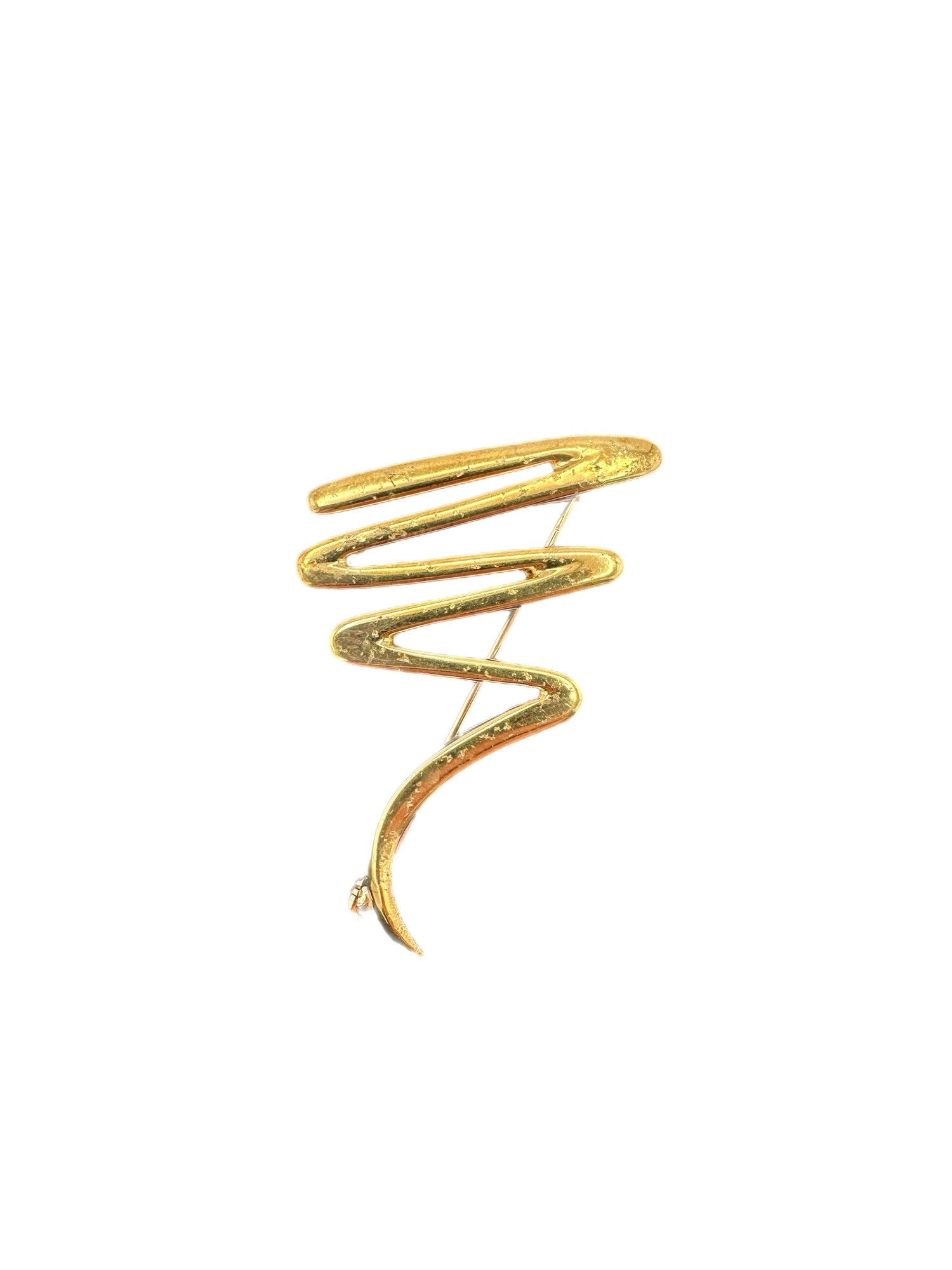 Tiffany & Co. Paloma Picasso Squiggle Pin/Brooch 18K Yellow Gold #1871 ...