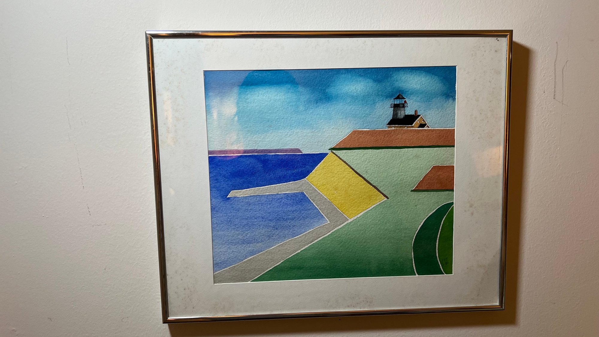 "old Field Cliff" By Donald Fry 1981 #2146 | Auctionninja.com