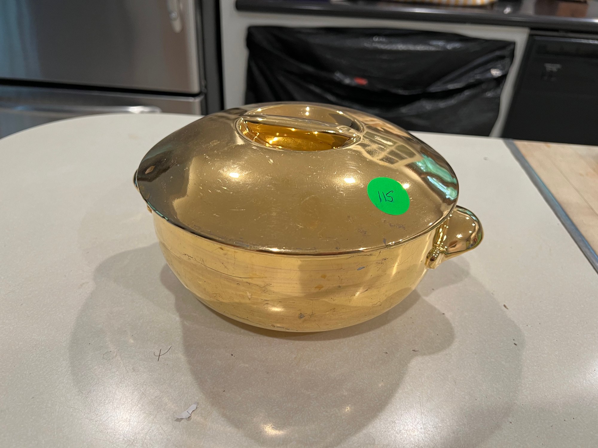 Vintage Gold French Apilco Covered Cookware/Bakeware Casserole Dish ...