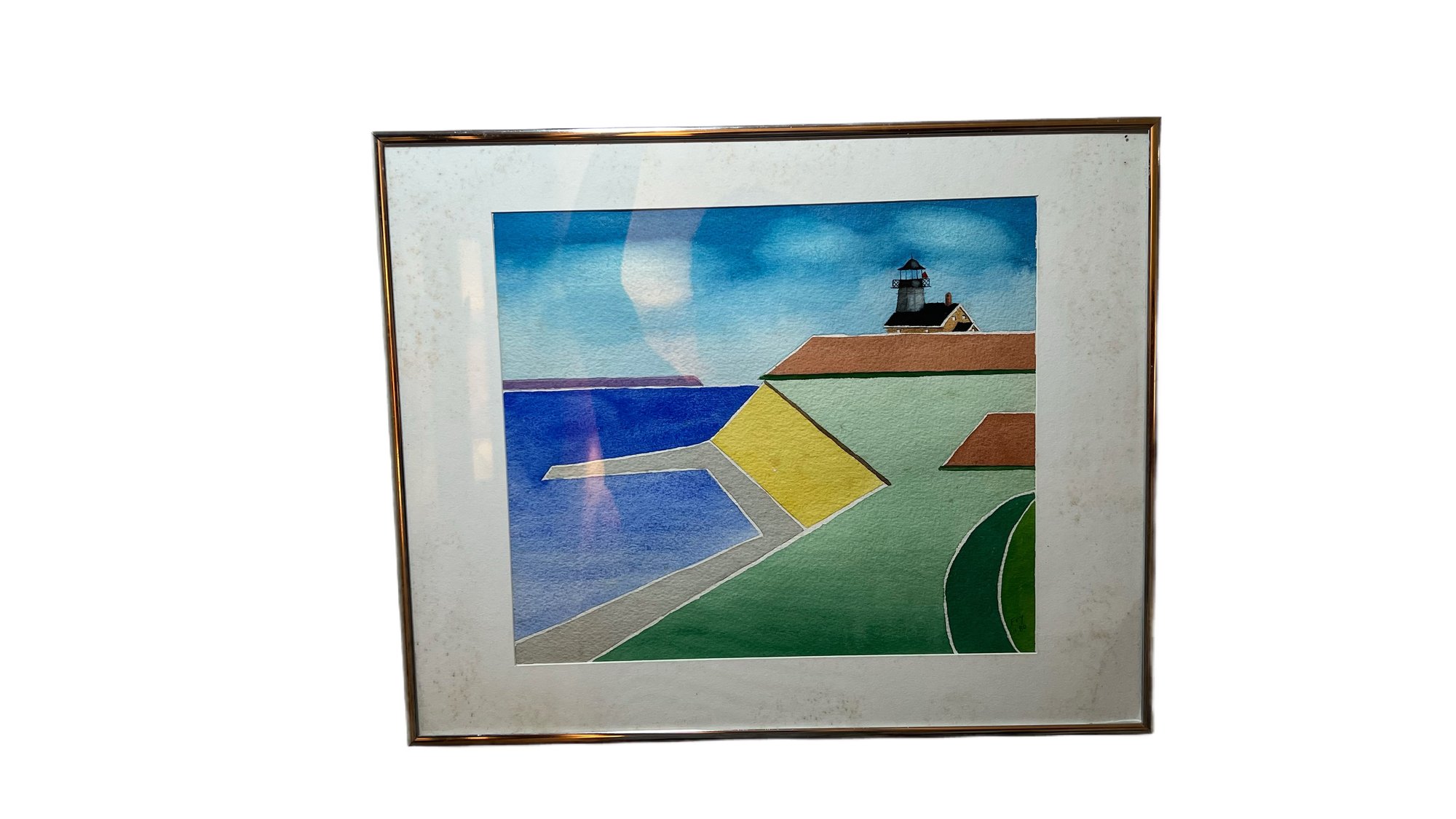 "old Field Cliff" By Donald Fry 1981 #2146 | Auctionninja.com