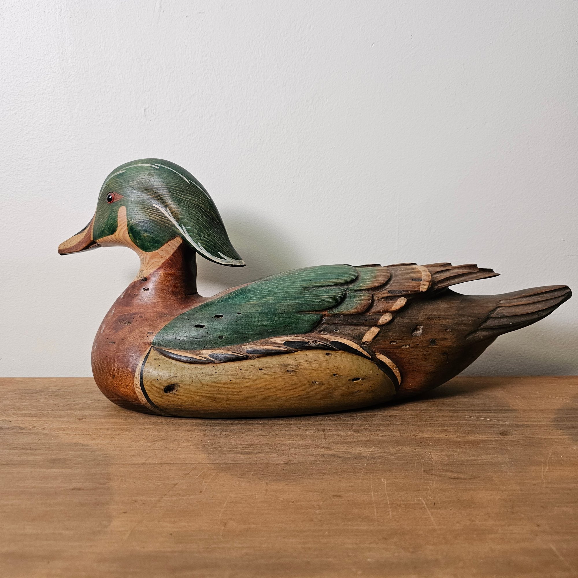 Wooden Duck Decoy Ducks Unlimited Special Edition 1988-1989 Signed Tom ...