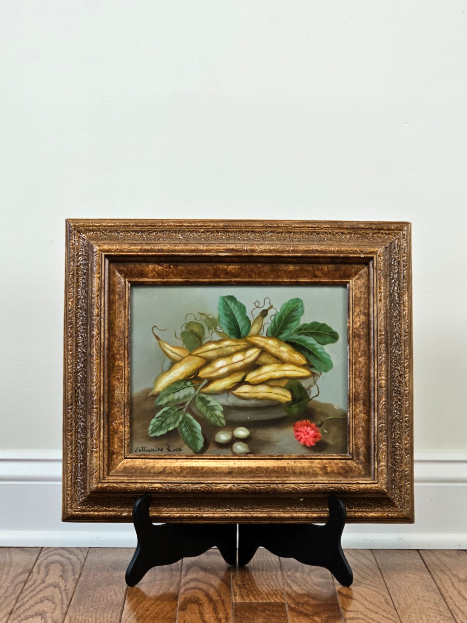 Catherine Ross Signed Oil On Canvas Painting Framed 13.5 X 15 #66 ...