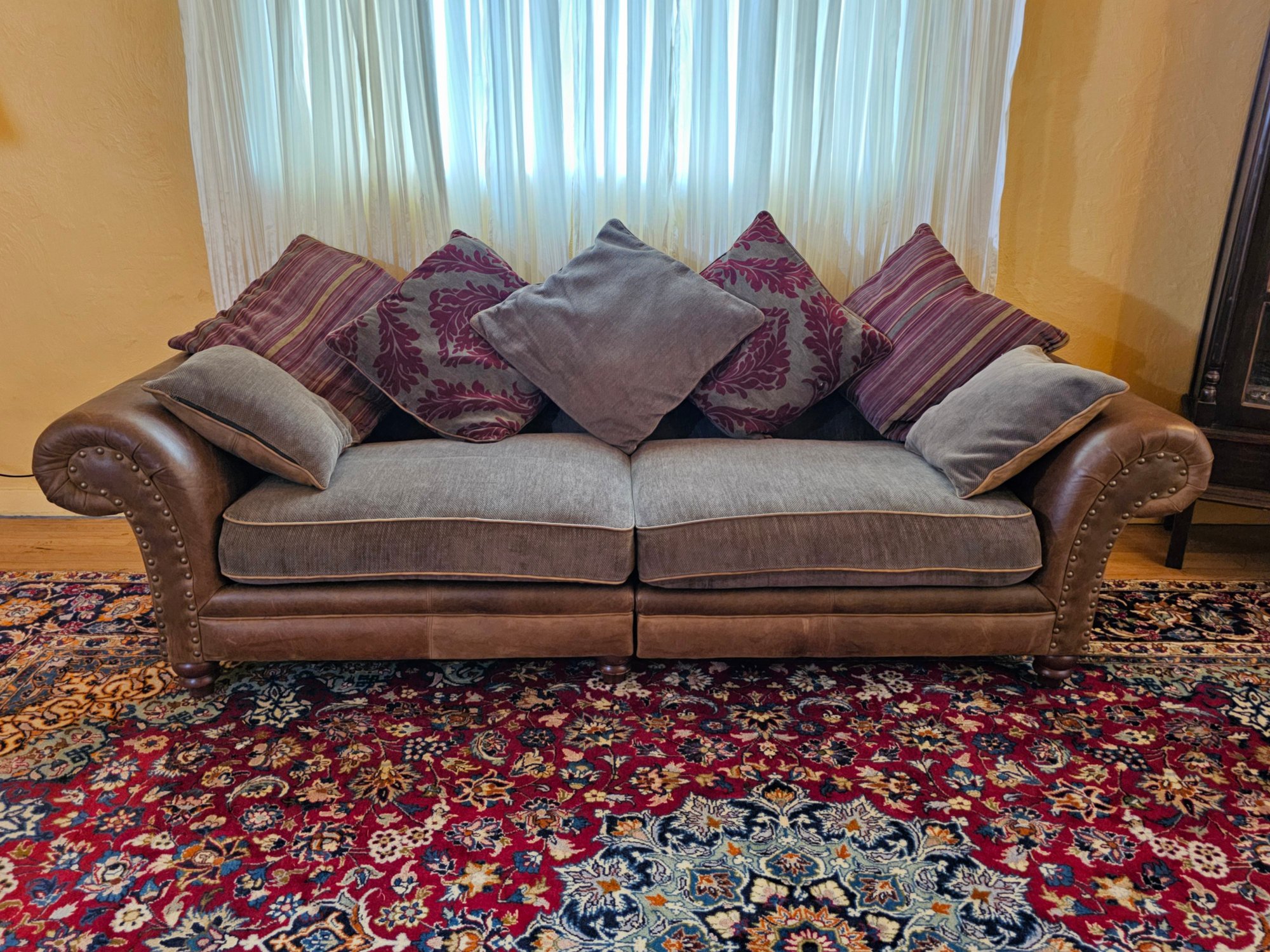 Alexander James Hudson Pillow Back Sofa 32"H X 103 "W X 37"D #13 #18751 ...