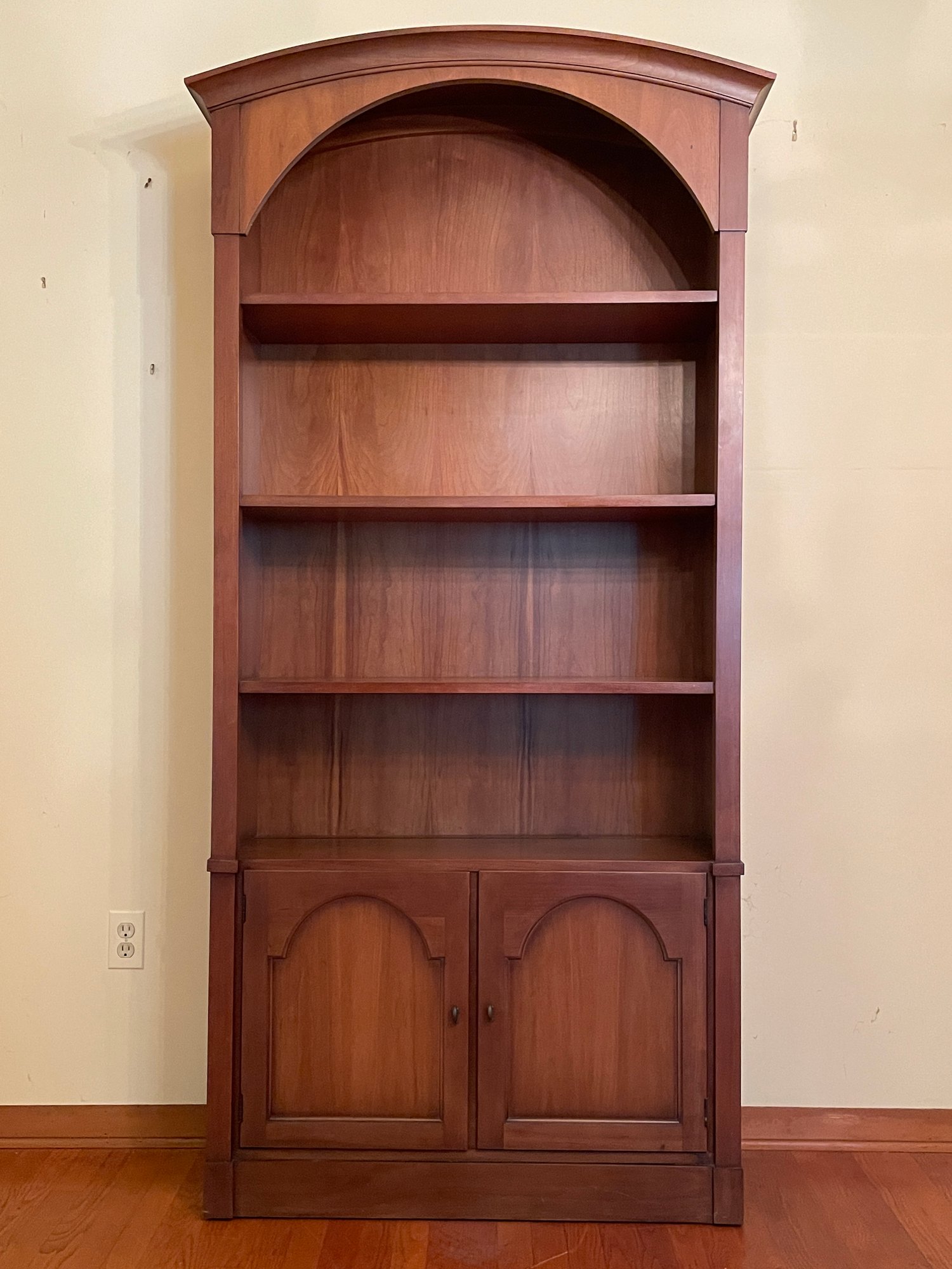 Tall Solid Wood Arched Open Bookcase 80"H X 40"W X 13"D #111 #10891 ...