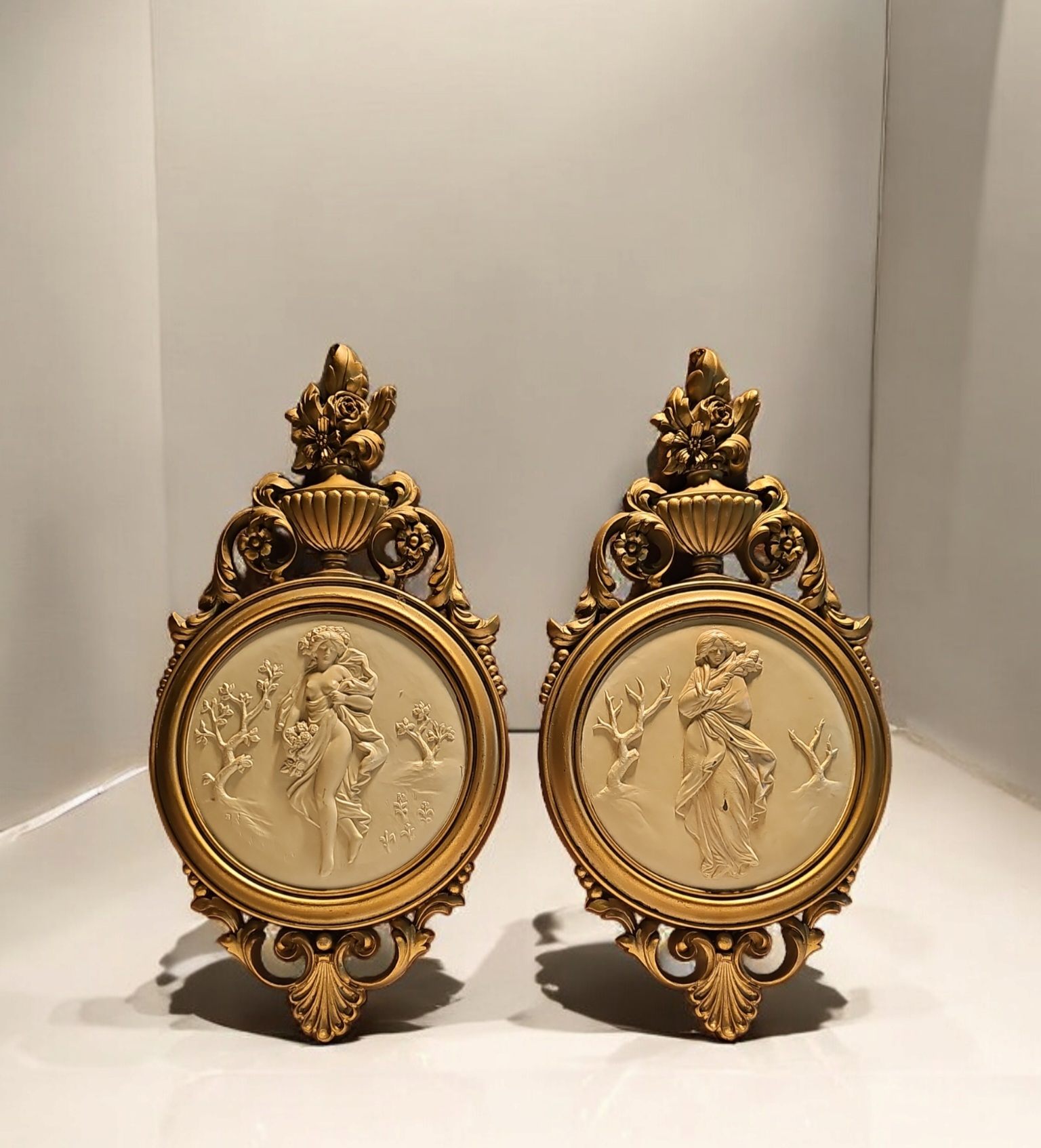 Vintage Syroco Wall Plaques Of Greek Goddess 15 X 7.5 #59 #15847 ...