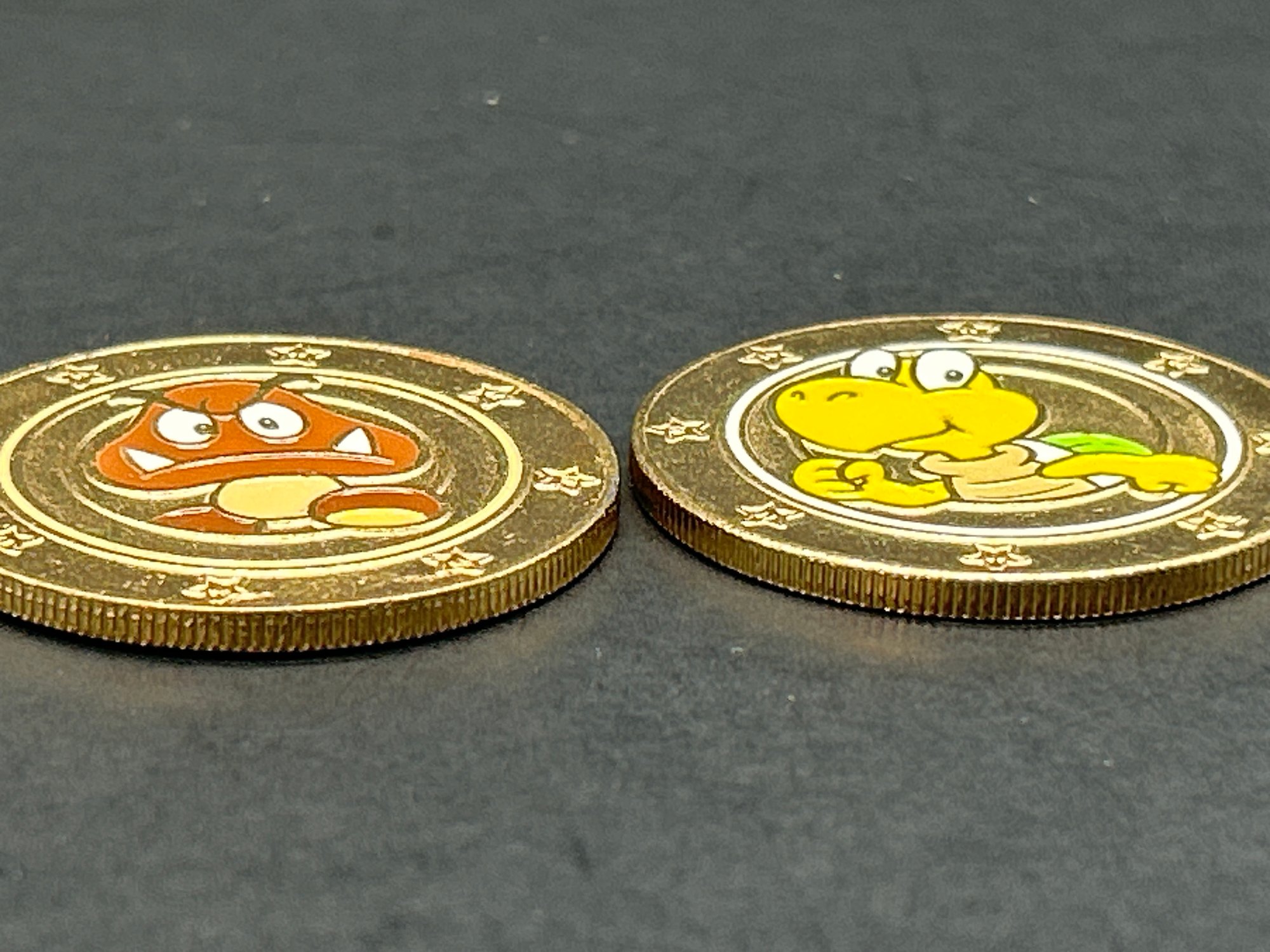 Frankford Candy Collectable Super Mario Coins - Galaxy Goomba And Koopa ...