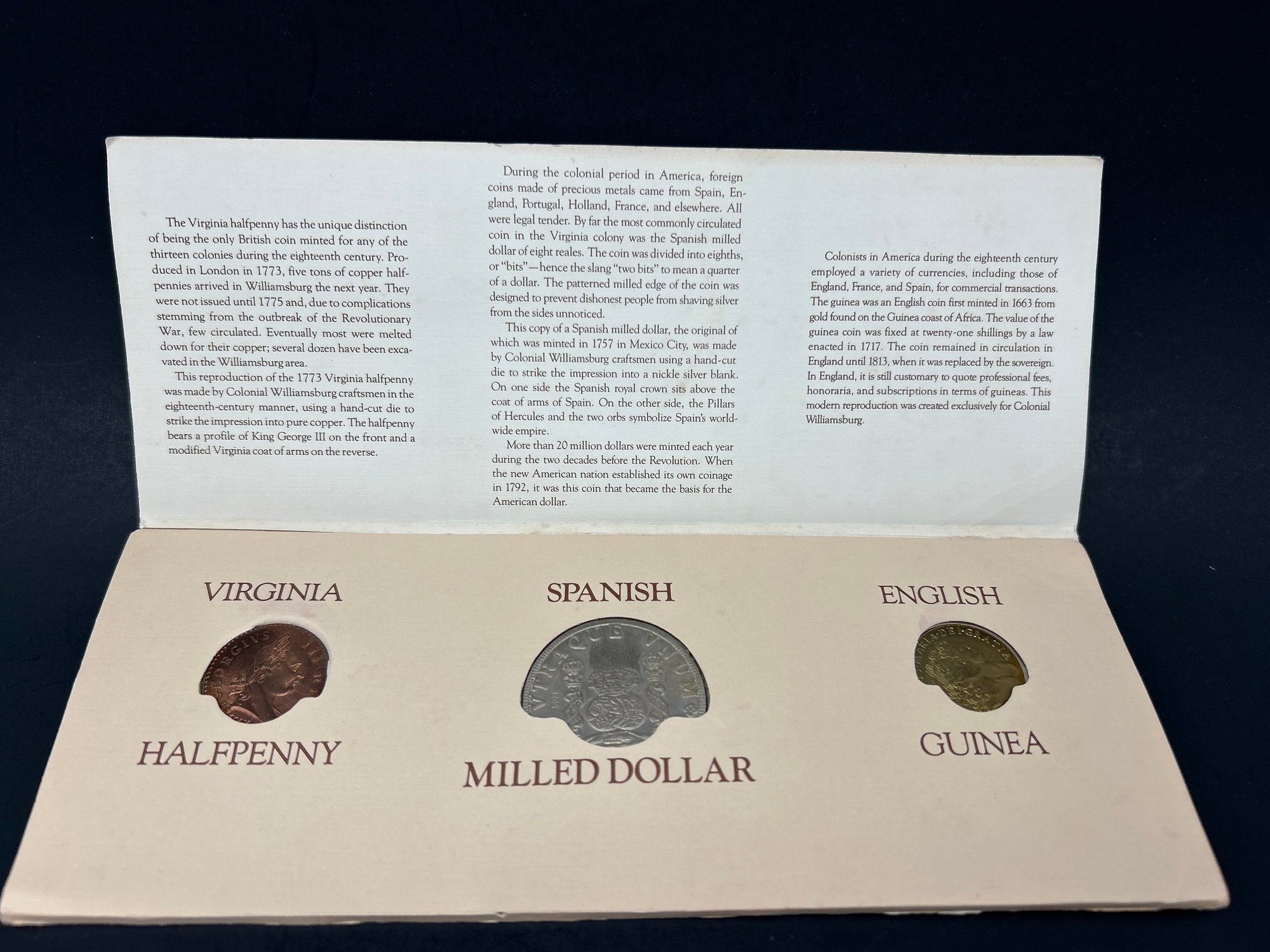 Colonial Williamsburg Foundation Coin Copies, Virginia HalfPenny ...