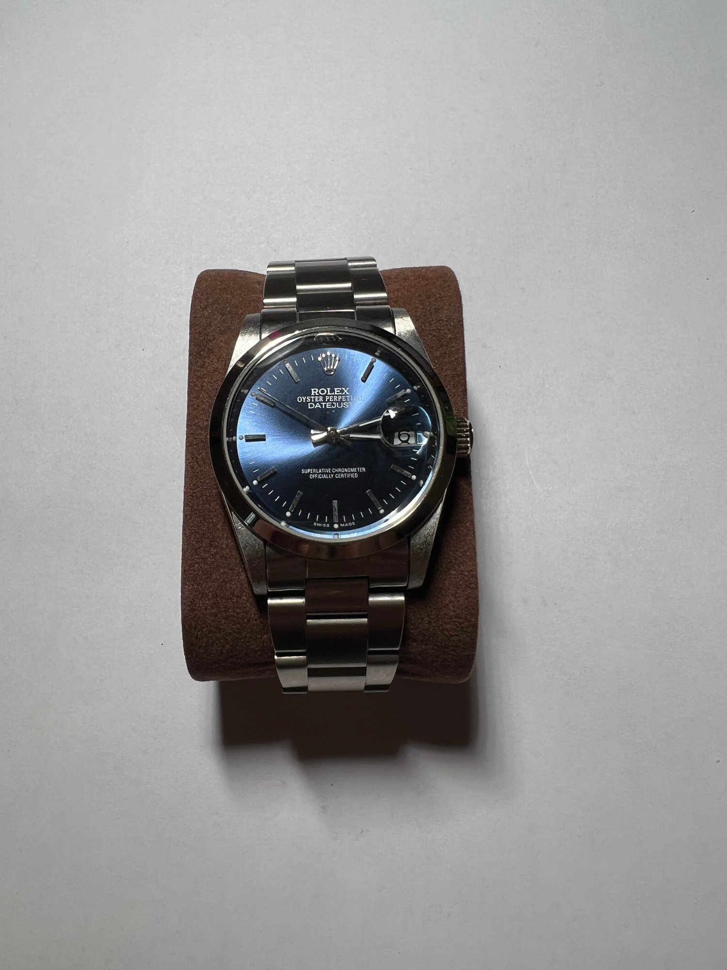 Men's "Rolex Oyster Perpetual With Blue Dial" Watch #1001 ...