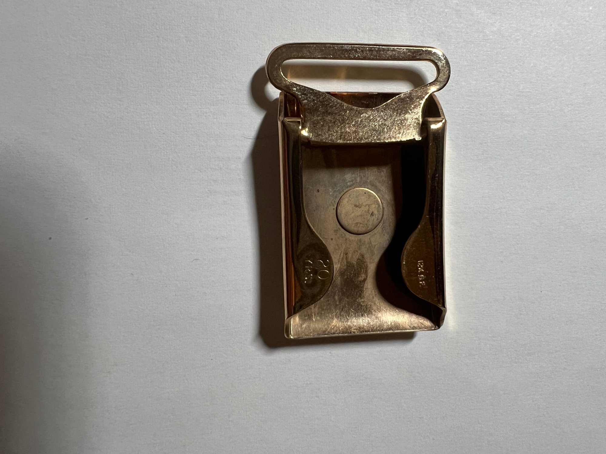 12k 19.73gr Yellow Gold Filled Belt Buckle #1065 | Auctionninja.com