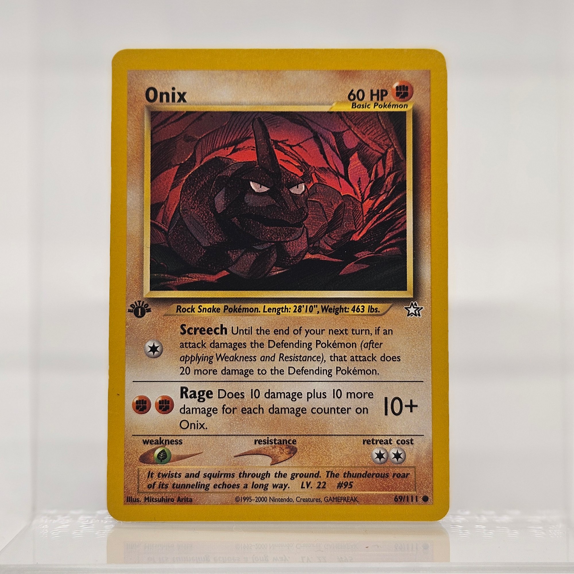 1st Edition Onix Neo Series Vintage Pokemon Card #11936 | Auctionninja.com