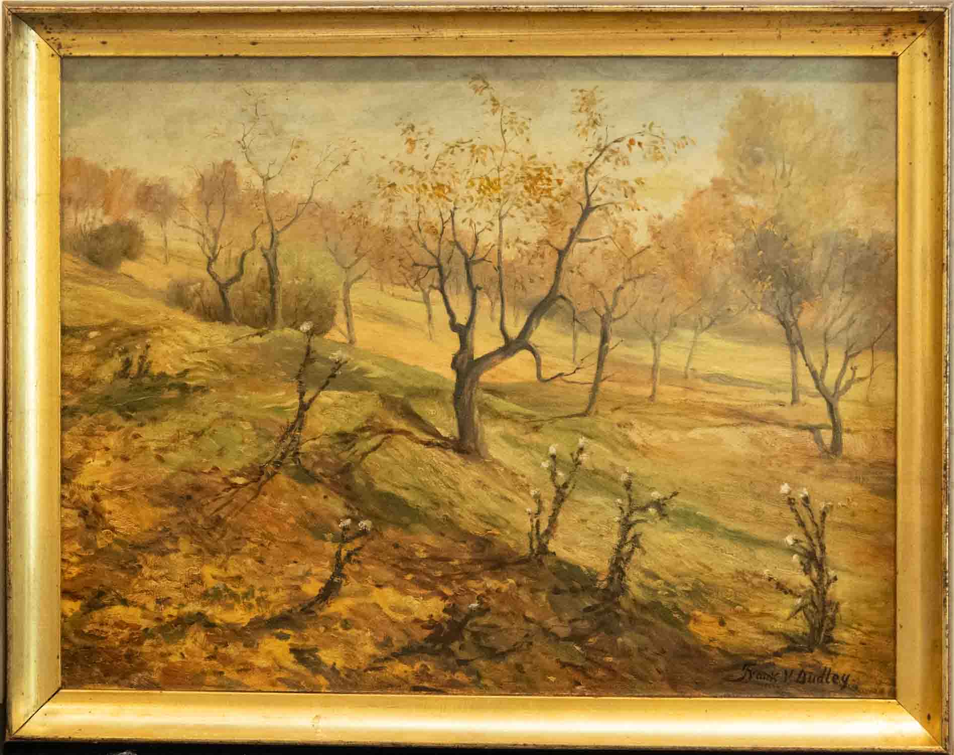 Early 20th Century Impressionist Oil On Board Signed Frank V Dudley ...