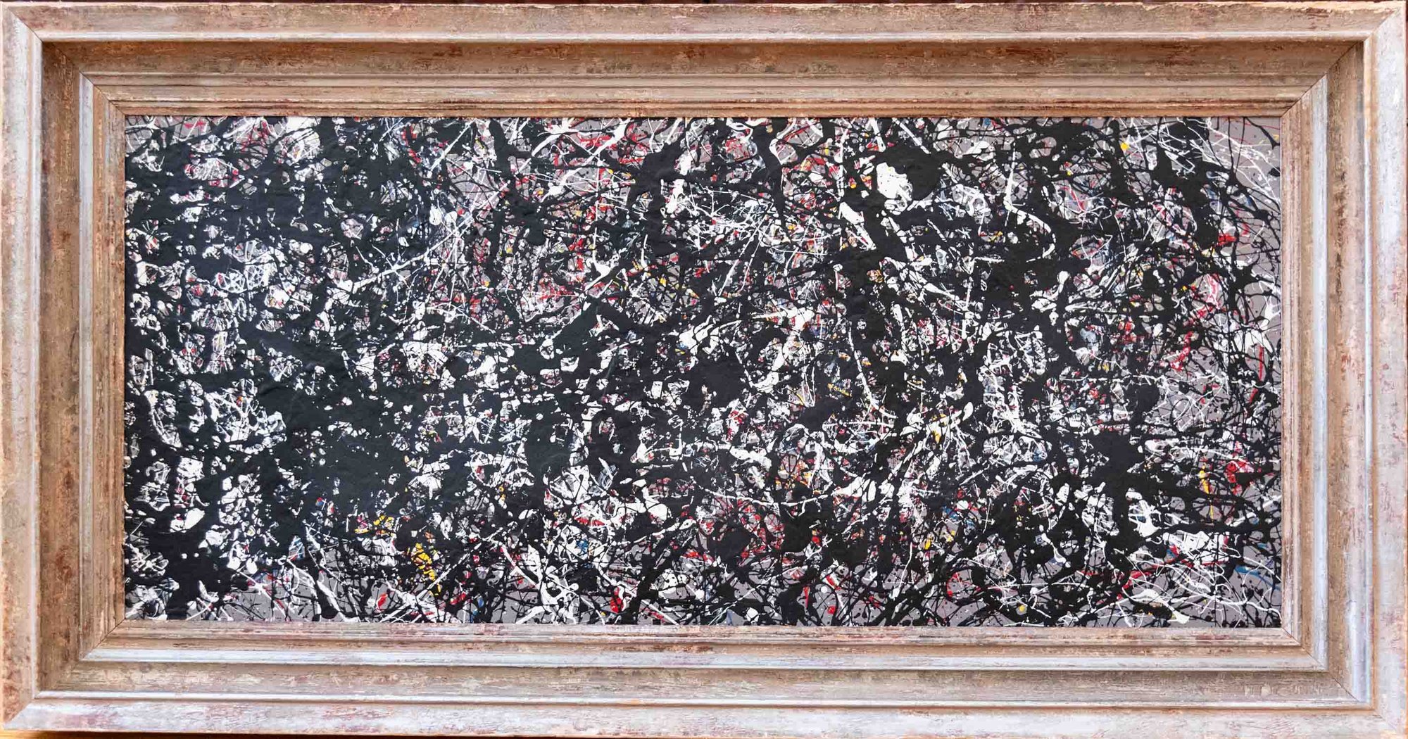 1950s Expressionist Oil On Masonite Signed Jackson Pollock Verso With ...