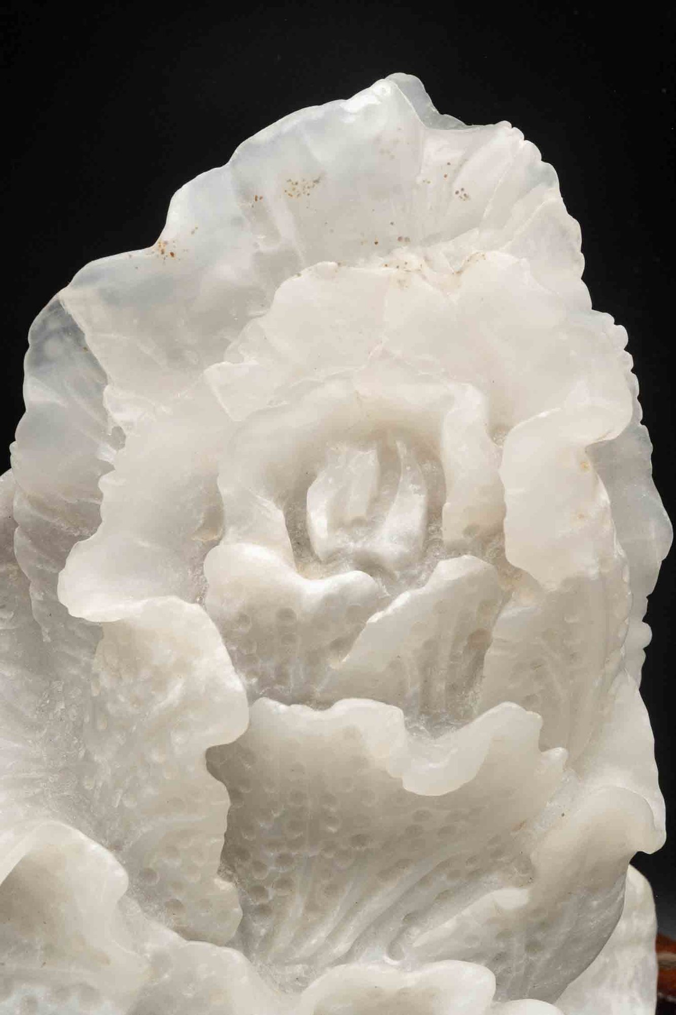 Large Antique Chinese White Jade Carved Cabbage Sculpture #16202 ...