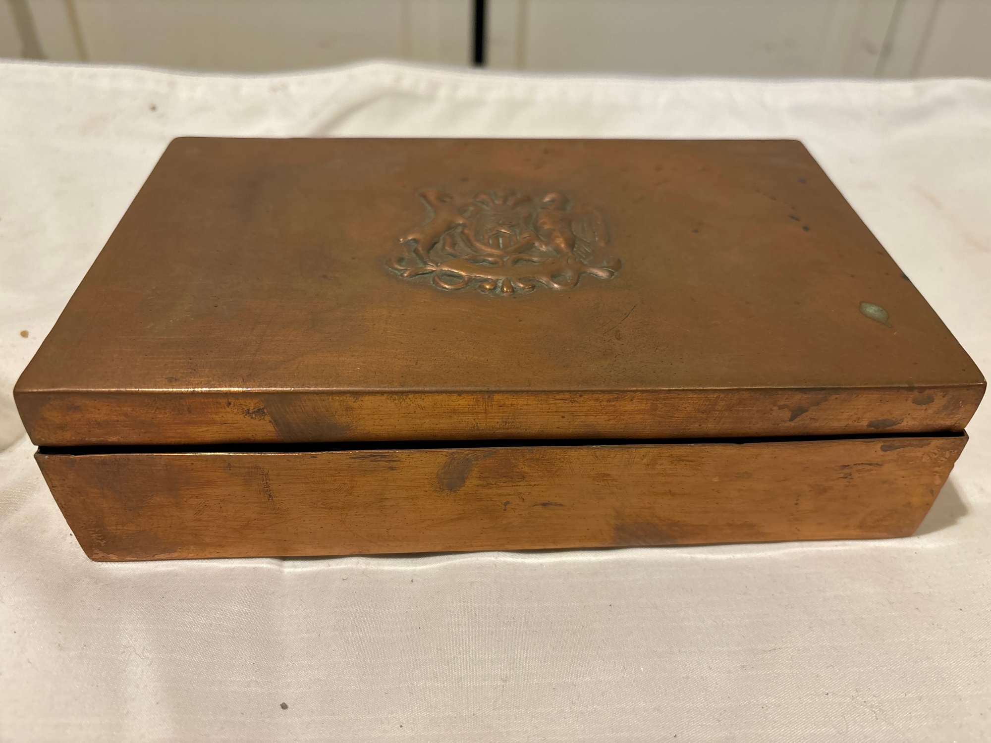 Vintage Copper Cigar Box #2827 | Auctionninja.com