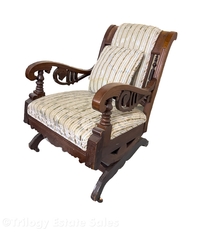 Antique Platform Rocker #6226 | Auctionninja.com