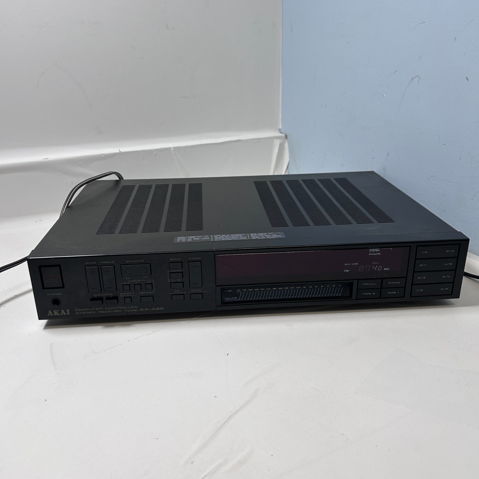 AKAI Electronics Computer Controlled Stereo Receiver Model AA - A25 ...