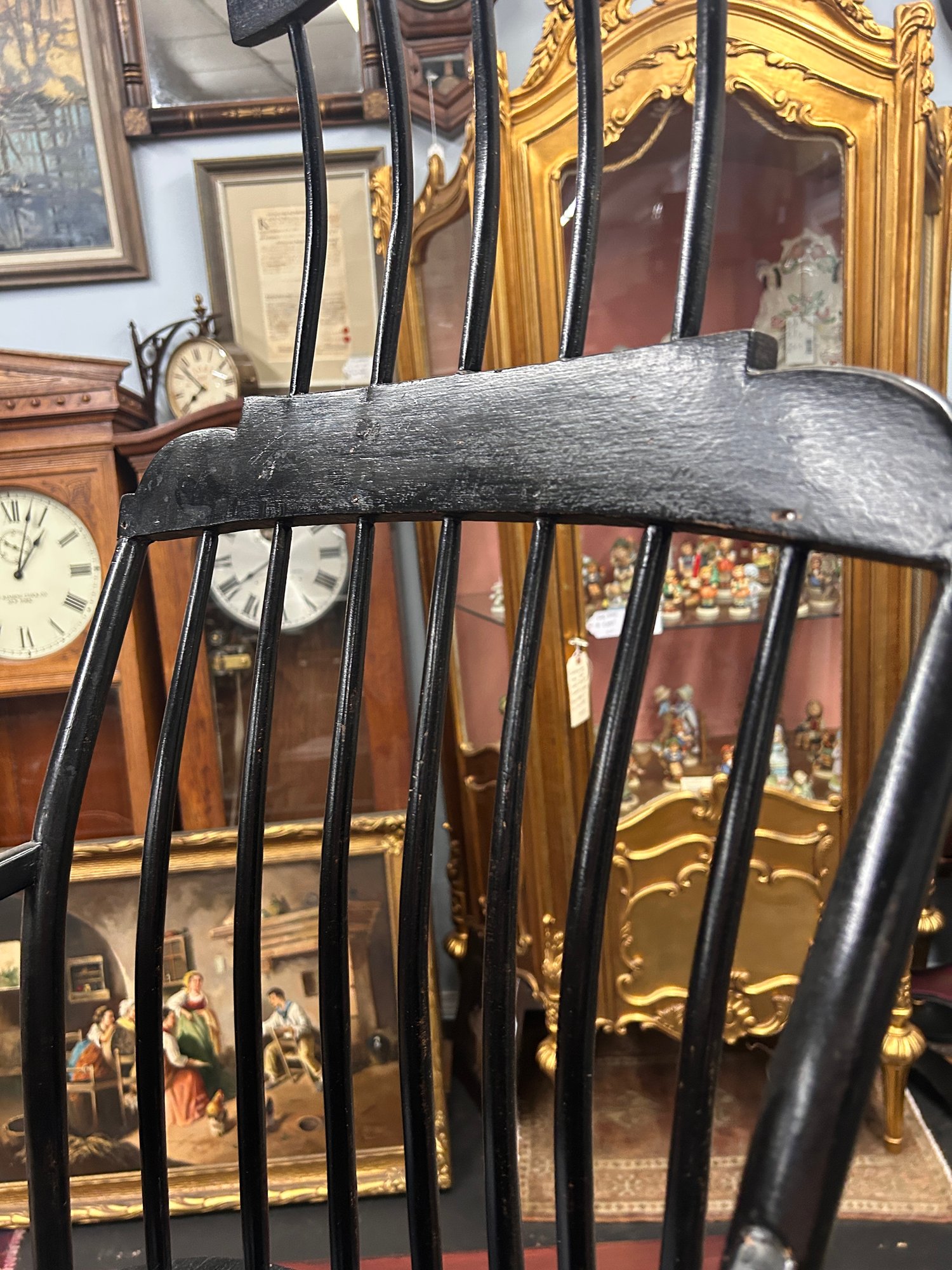 Stunning 18th Century American Windsor Comb Back Rocking Chair #26961 ...