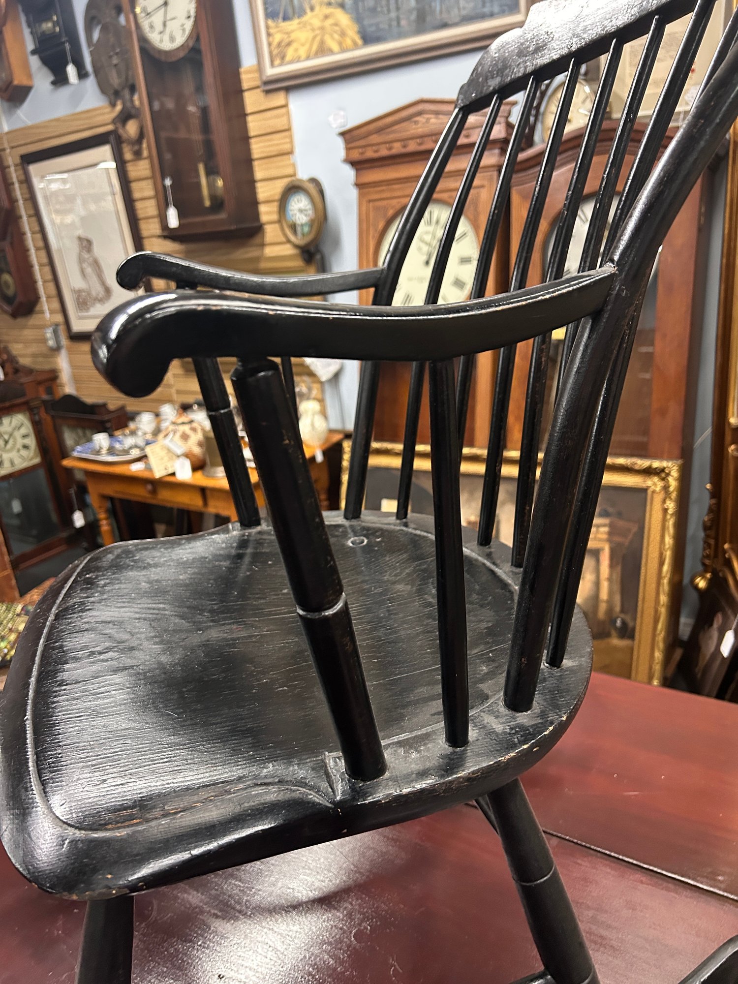 Stunning 18th Century American Windsor Comb Back Rocking Chair #26961 ...