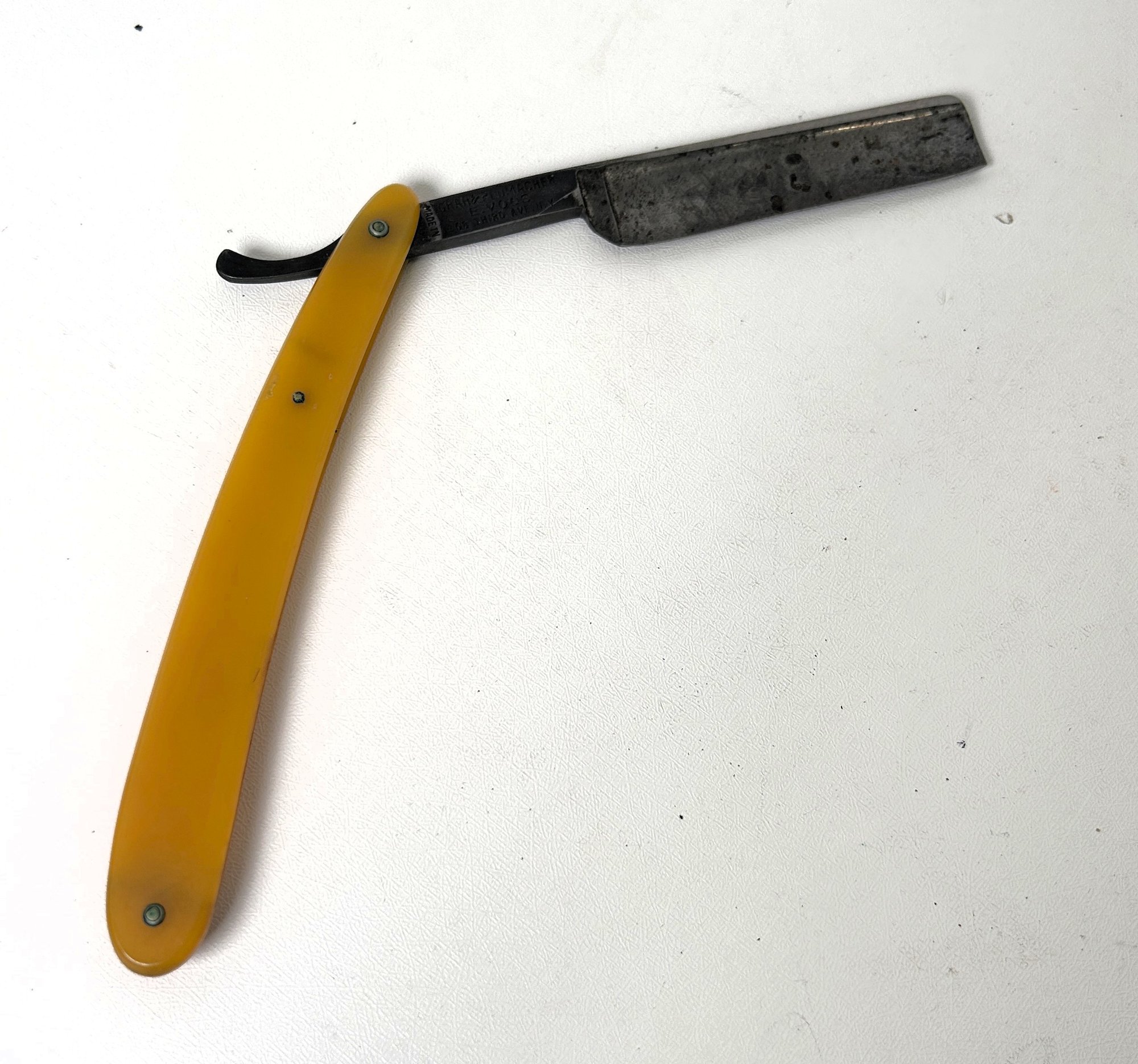 Vintage Black Diamond German Straight Razor, Grah & Plumacher E. Voos ...