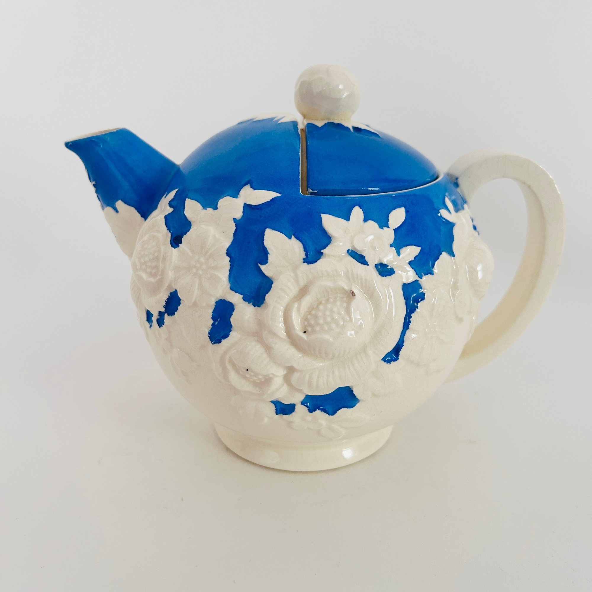 Hand Painted Japanese Ceramic Teapot - Blue & White #21225 ...