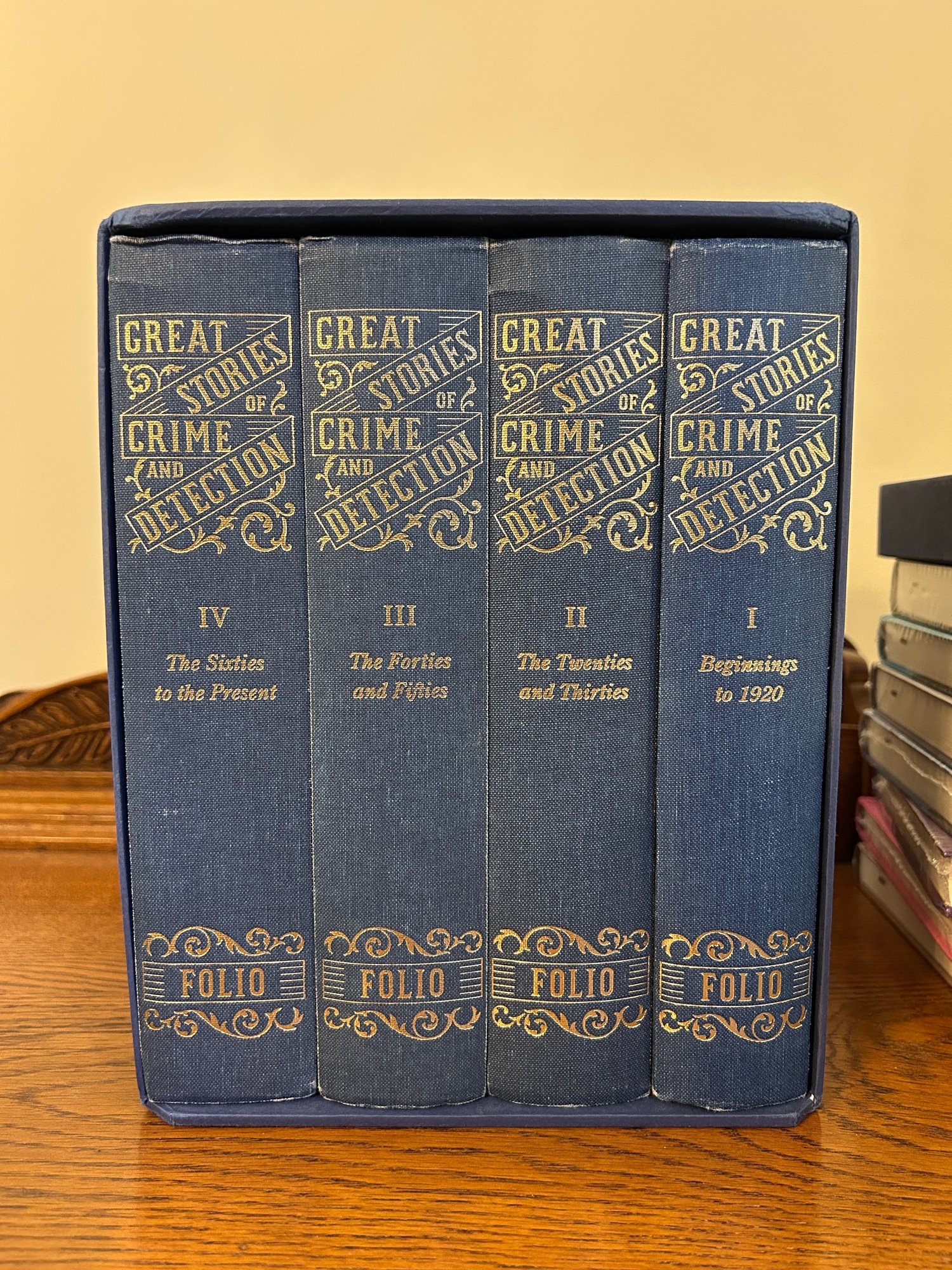 The Folio Society Four Volume Book Set: Great Stories Of Crime ...