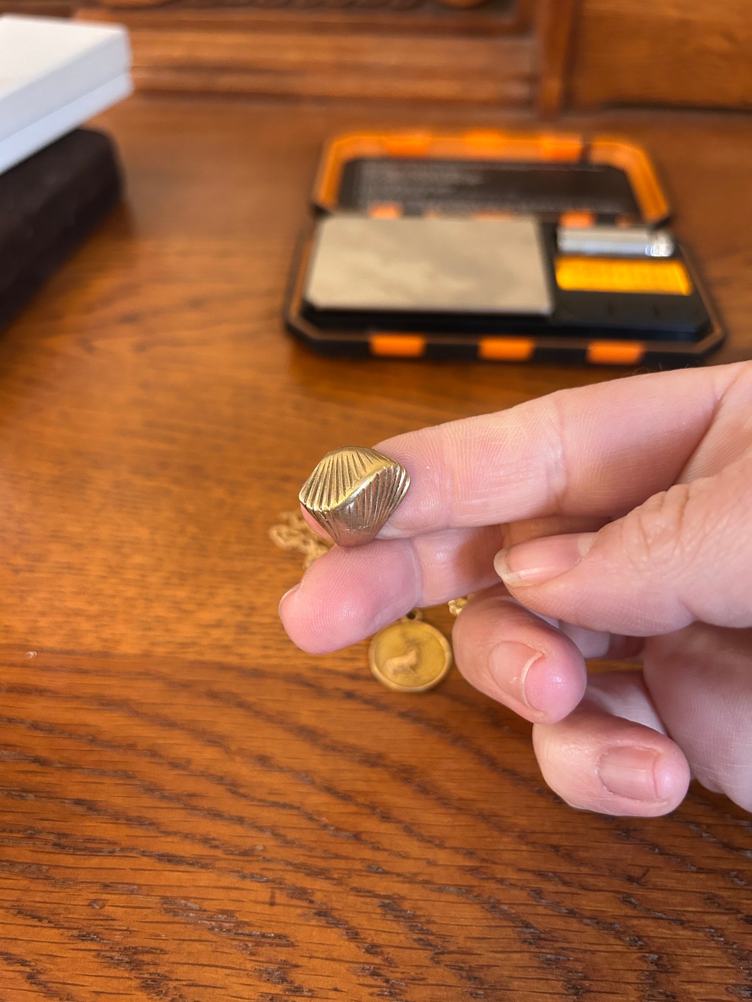 10k Gold Ring And Chain 6.7 Grams #26305 | Auctionninja.com