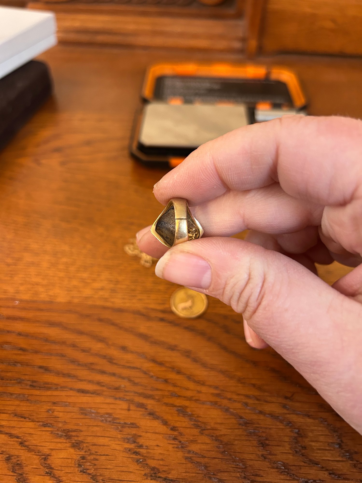 10k Gold Ring And Chain 6.7 Grams #26305 | Auctionninja.com