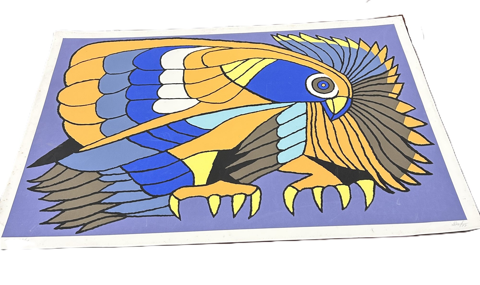 Bluebird By Victor Delfin, 1979 Signed Artist Proof Lithograph #24757 ...