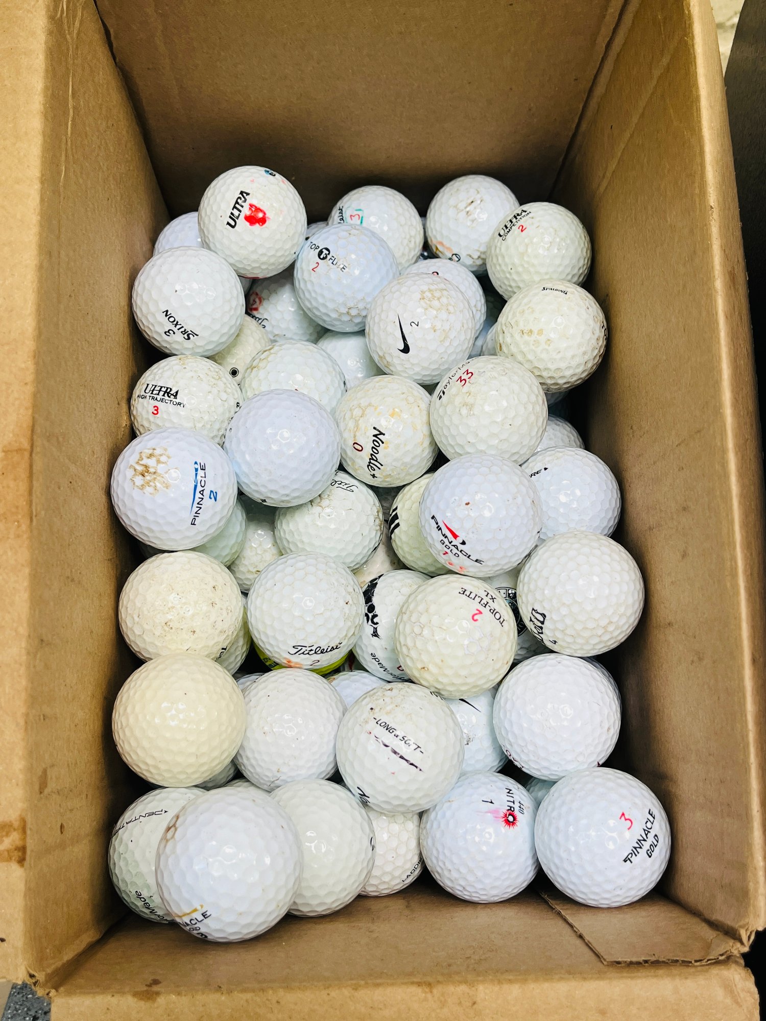 Box Of Over 30 Golf Balls #20480 | Auctionninja.com