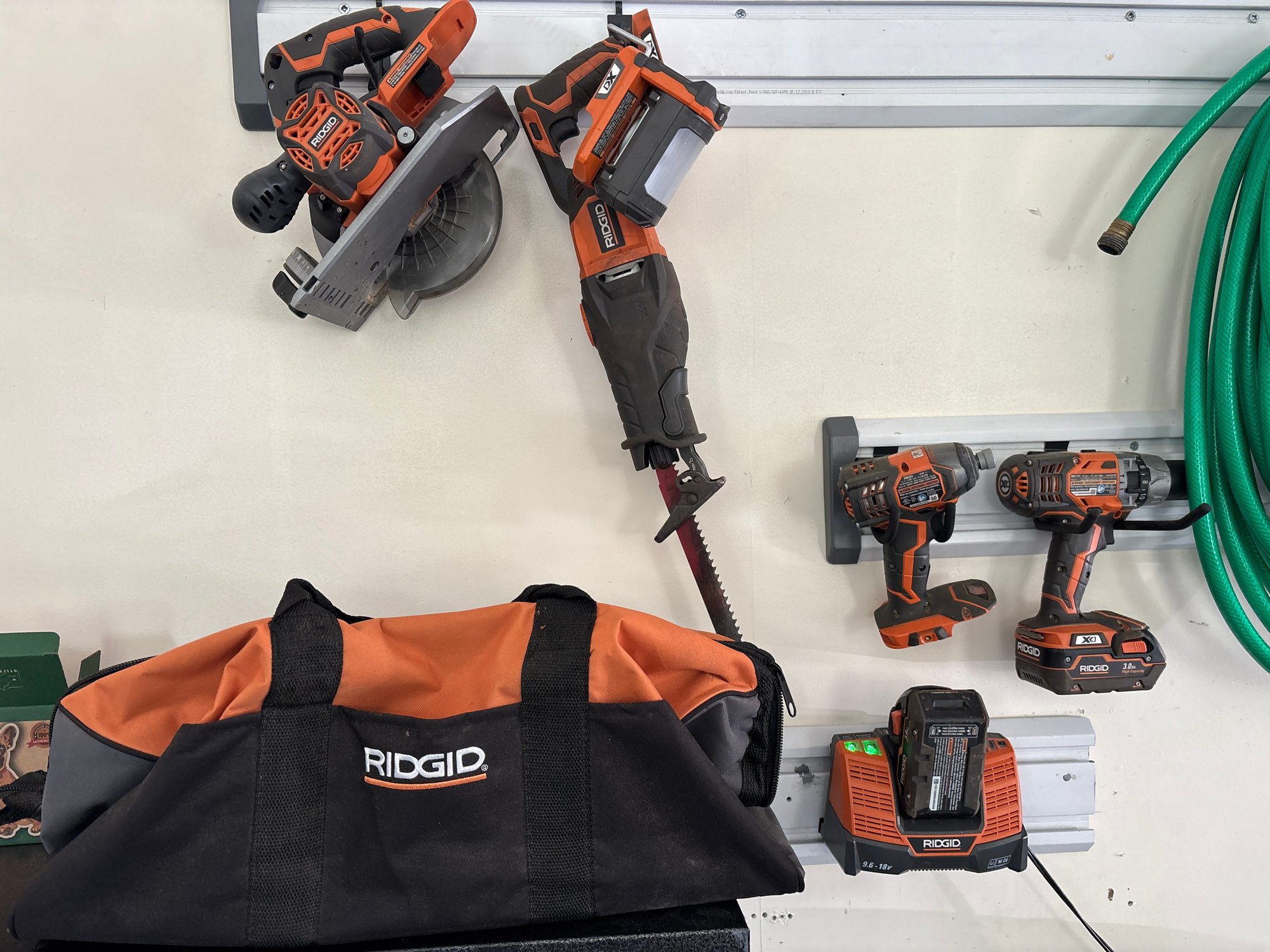 Set Of Rigid Hand Tools With Charger, Battery's And Bag #28853 ...