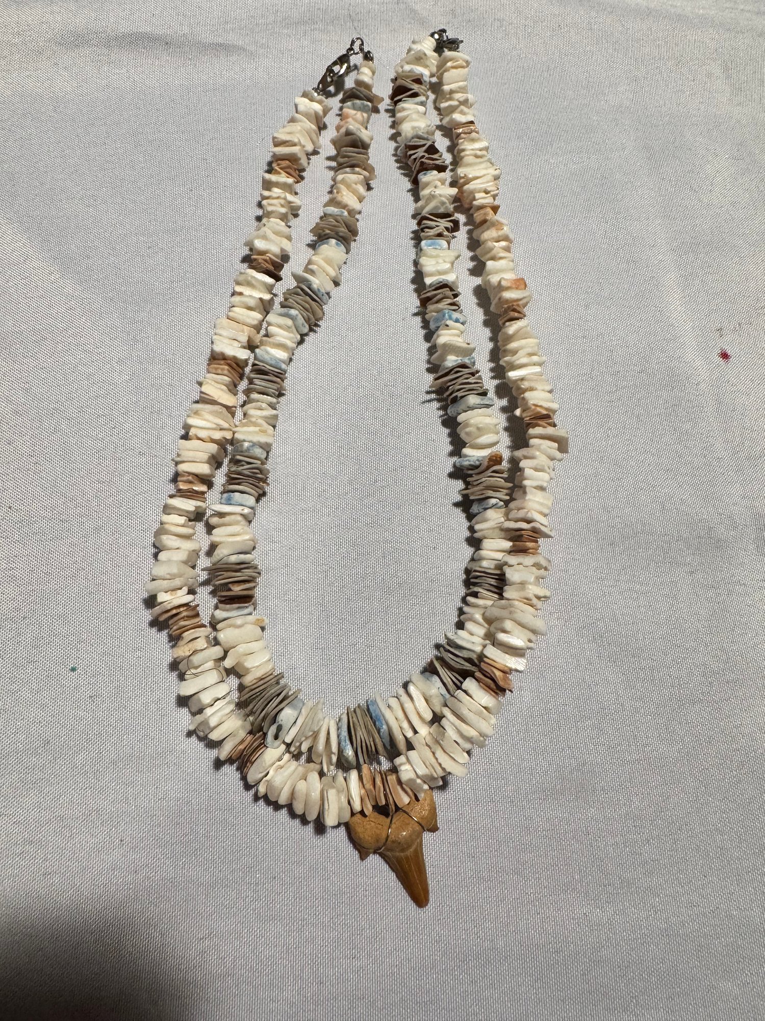 Shark Tooth And Shell Necklace #15032 | Auctionninja.com