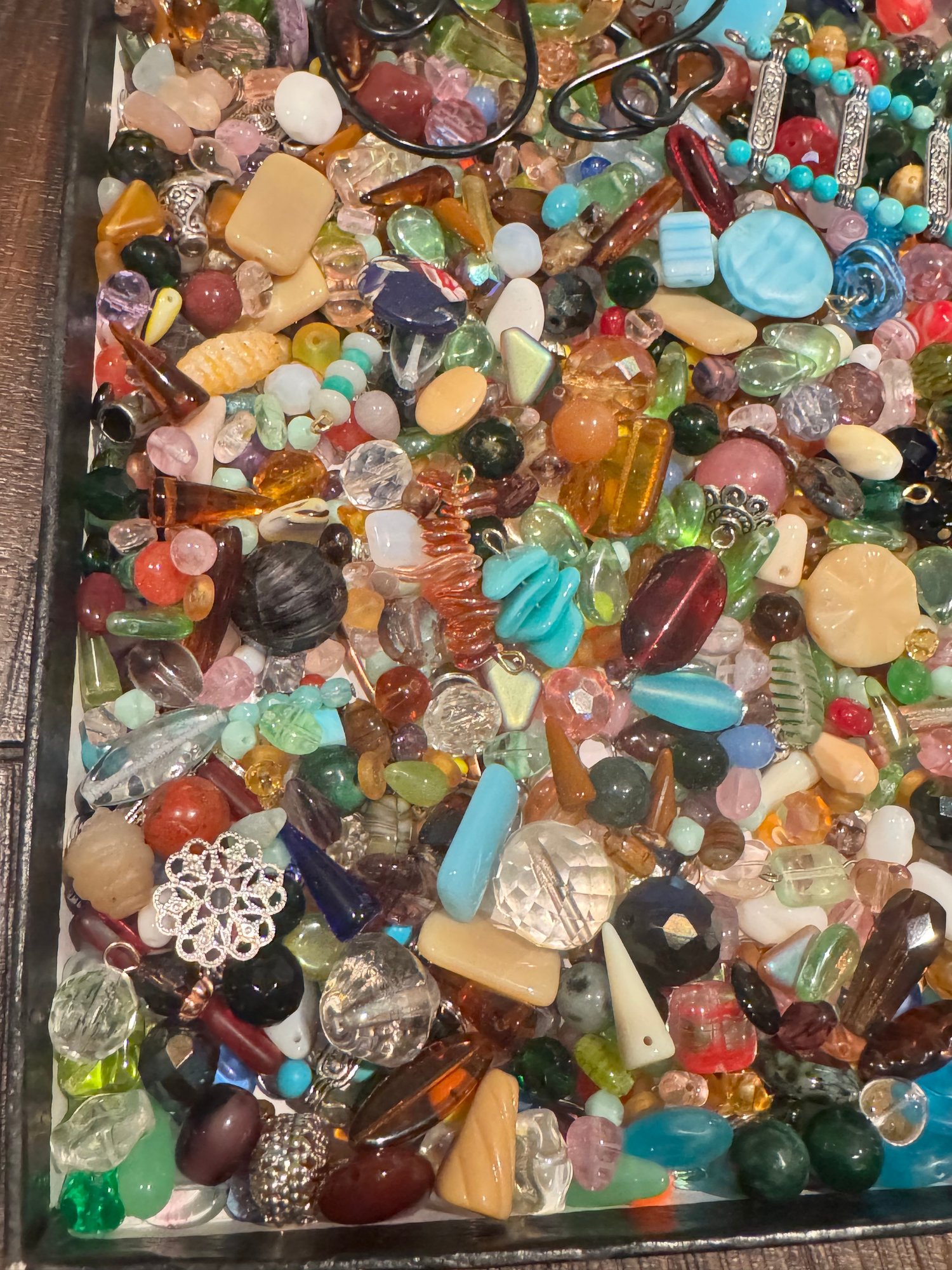 Stunning Lot Of Vintage Beads Check Glass Beads Stones Etc. #24826 ...