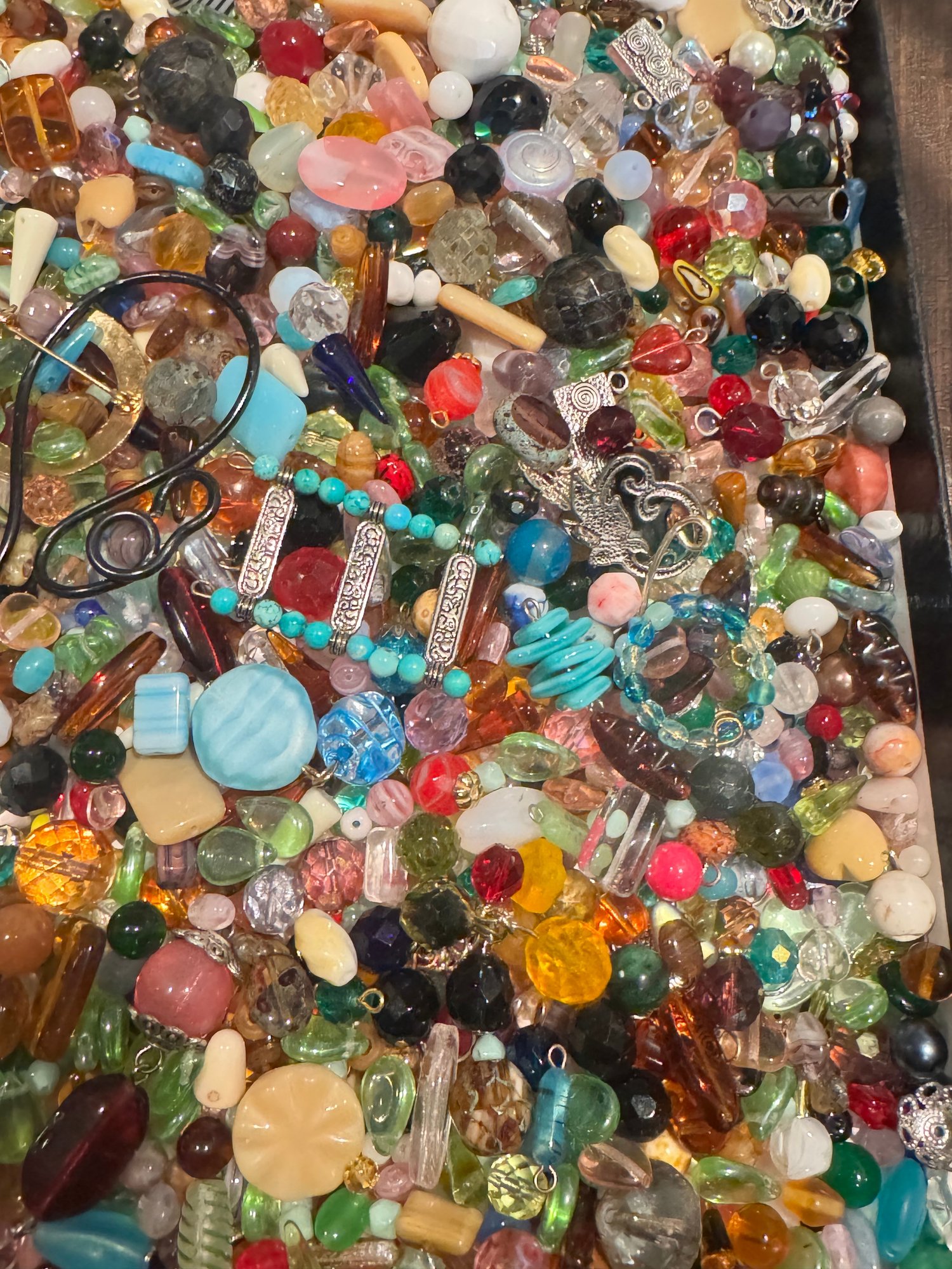 Stunning Lot Of Vintage Beads Check Glass Beads Stones Etc. #24826 ...