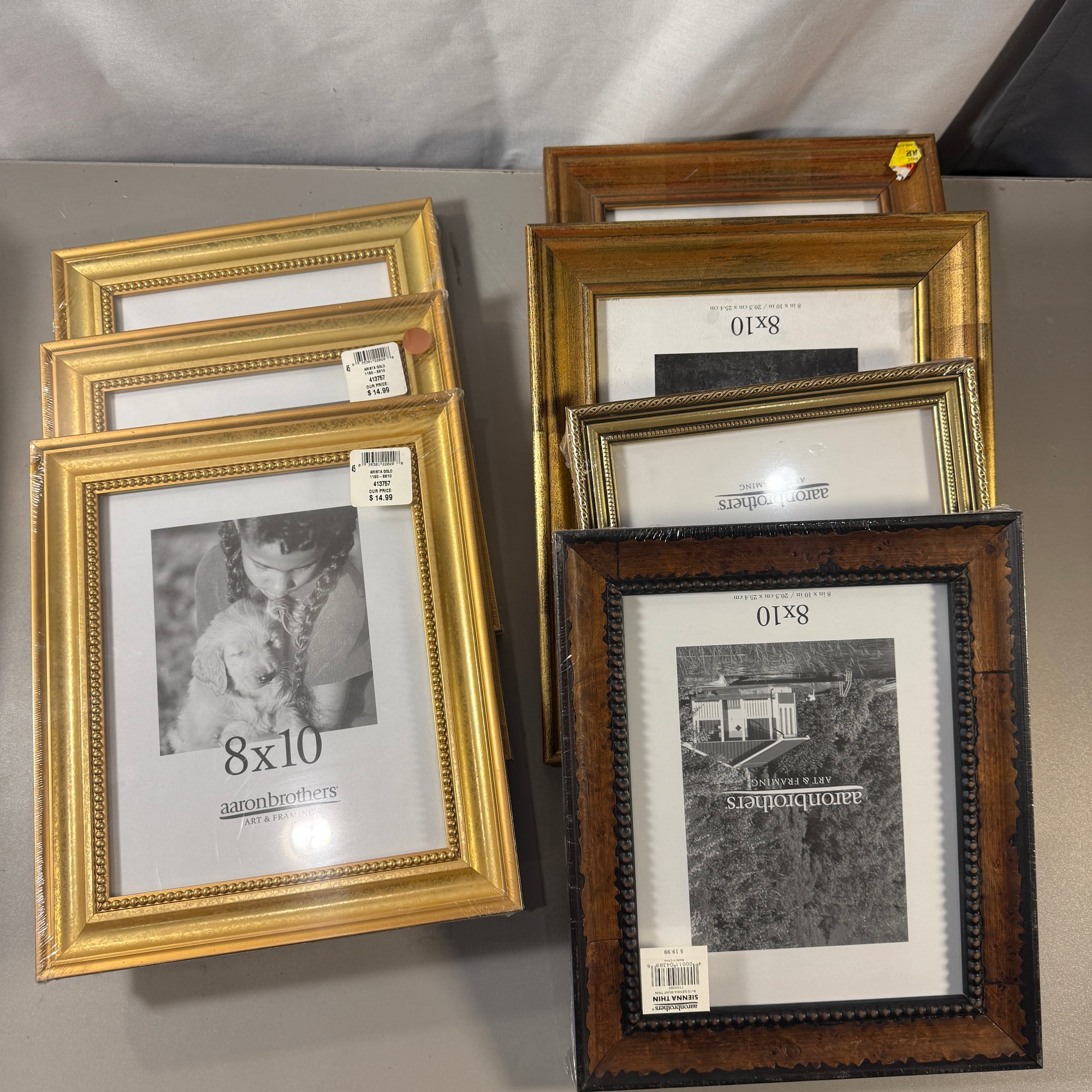 Set Of 7 New Wood Frames #14655 | Auctionninja.com